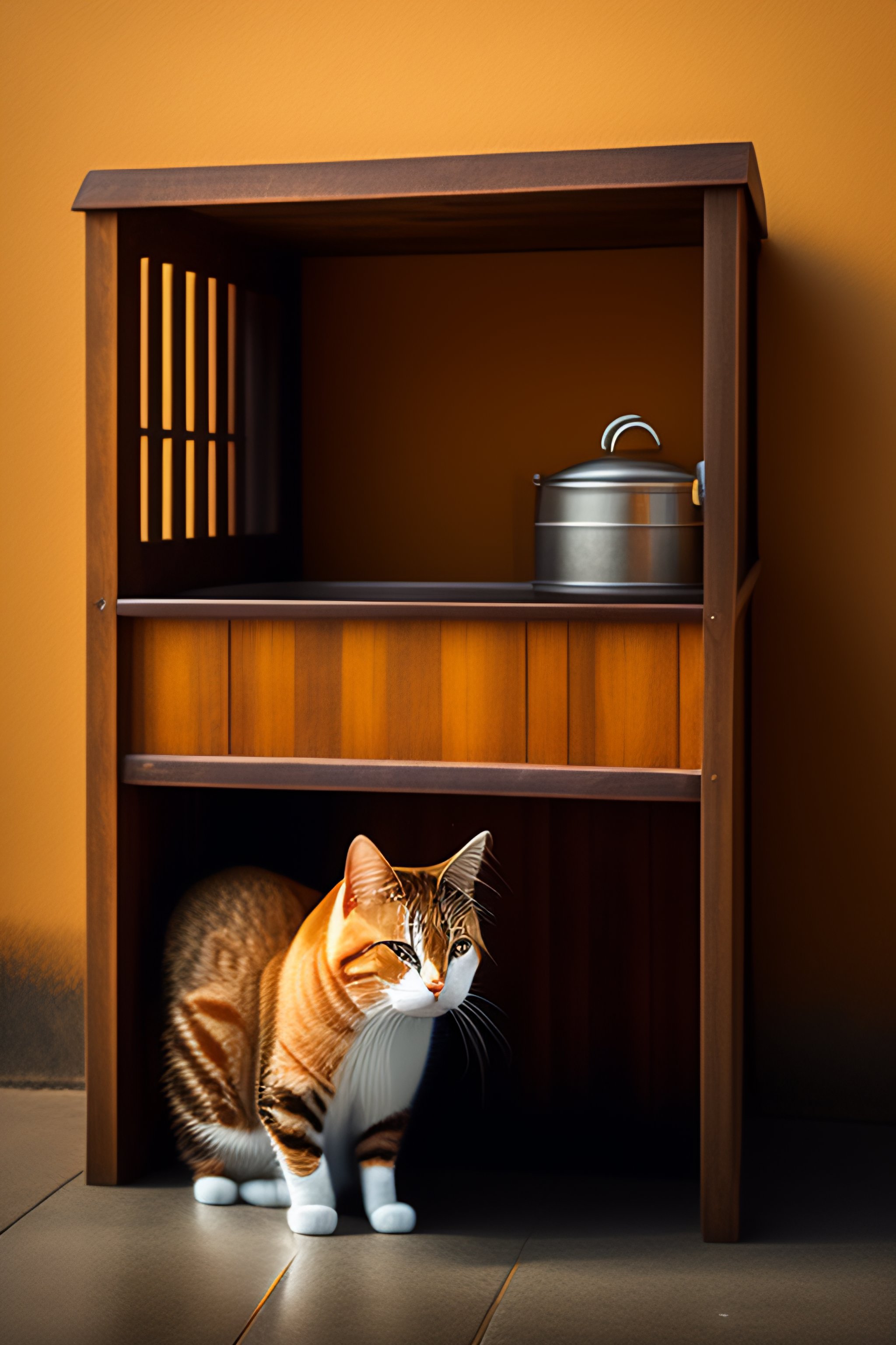 Lexica - A cat with booths