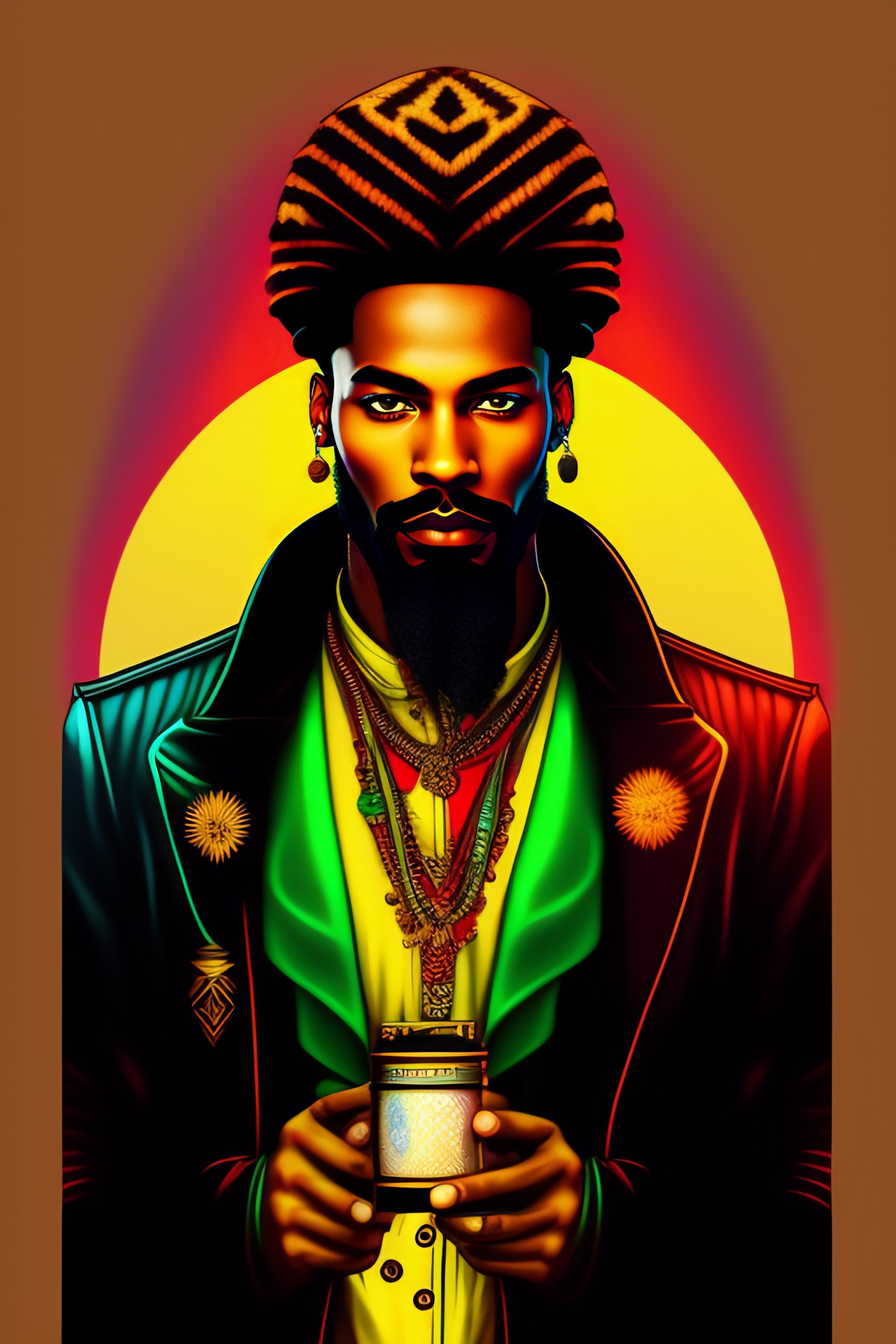 Lexica - An anthropomorphic handsome rasta man borderlands 3 psycho ...