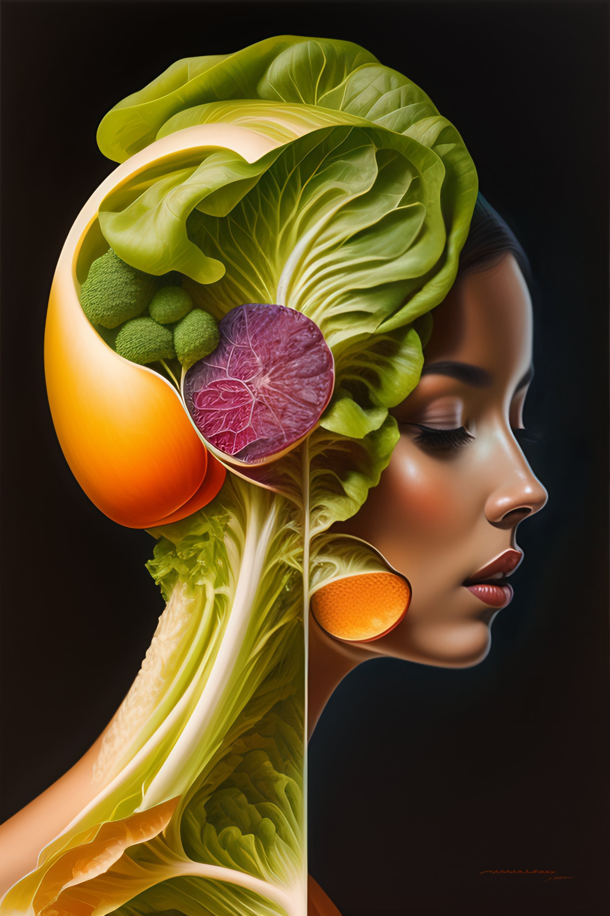 Lexica - The anatomy of a head of lettuce, an ultrafine detailed ...