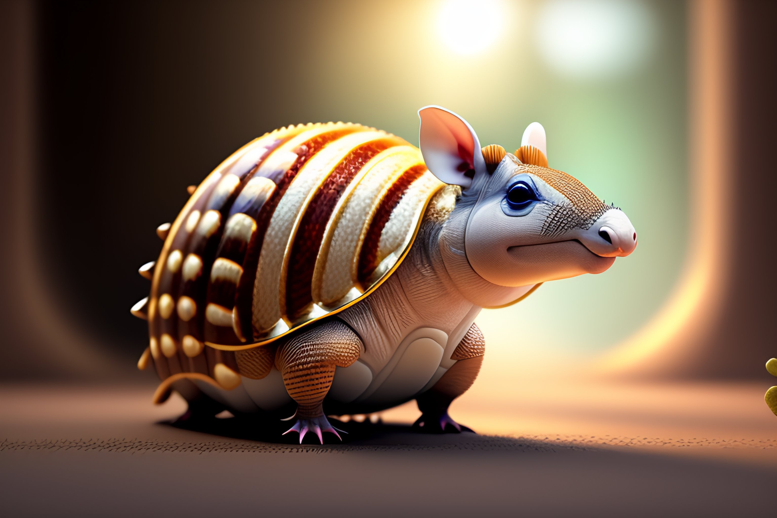 Lexica - Cute adorable little armadillo waving and smiling greeting me ...