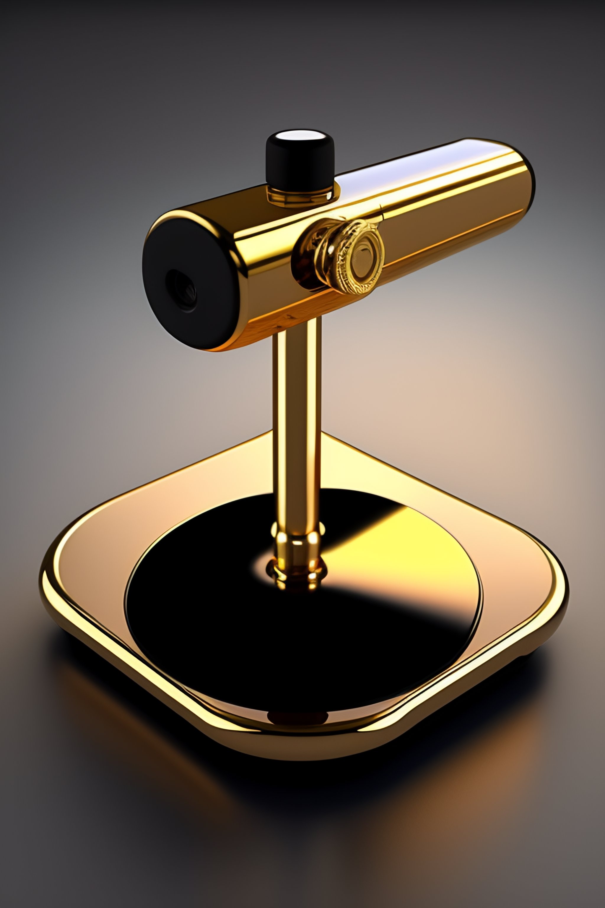 Lexica - Turntable tonearm icon, digital art, just the tonearm itself