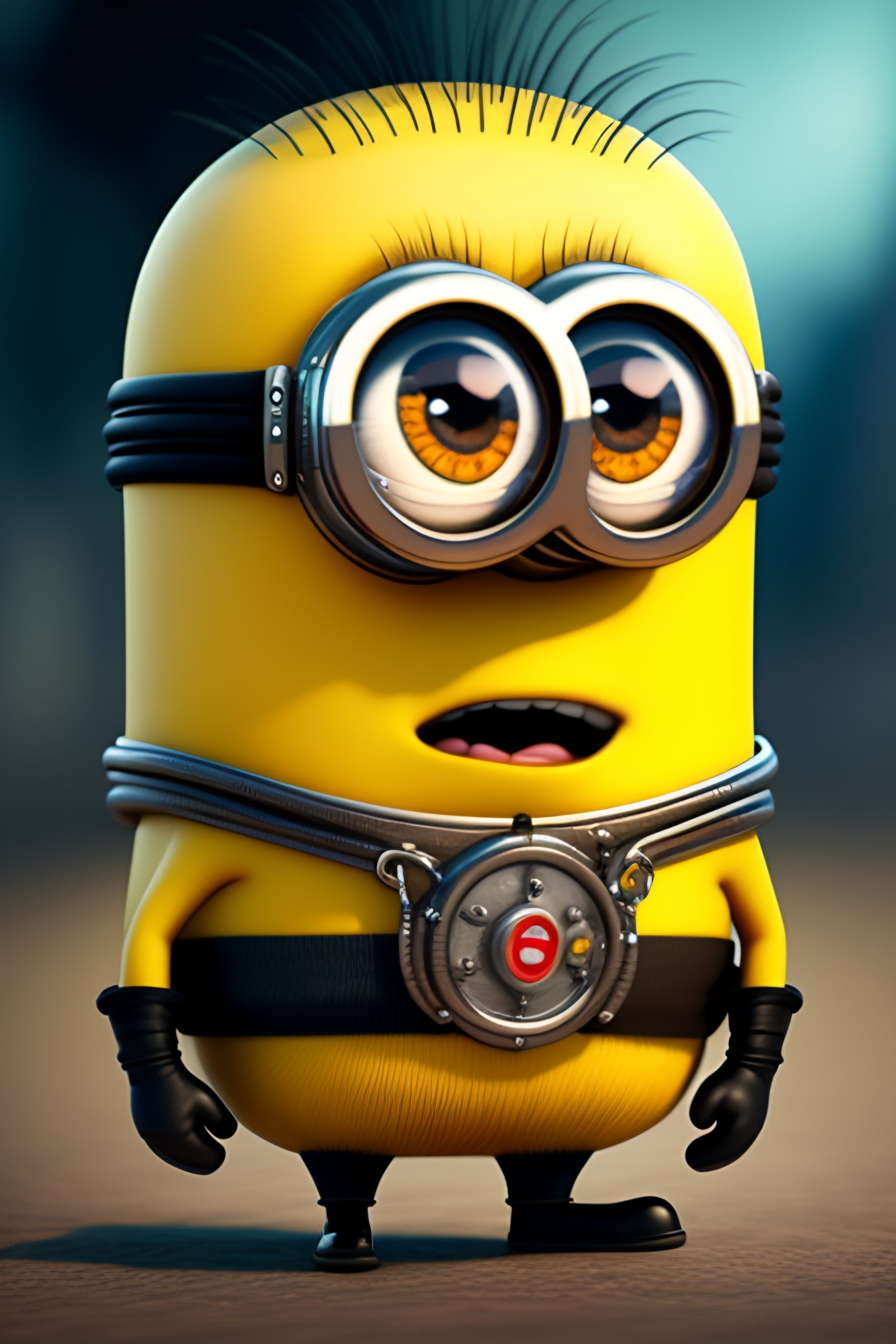 Lexica - Minions , Crazy raccoon in a diving suit