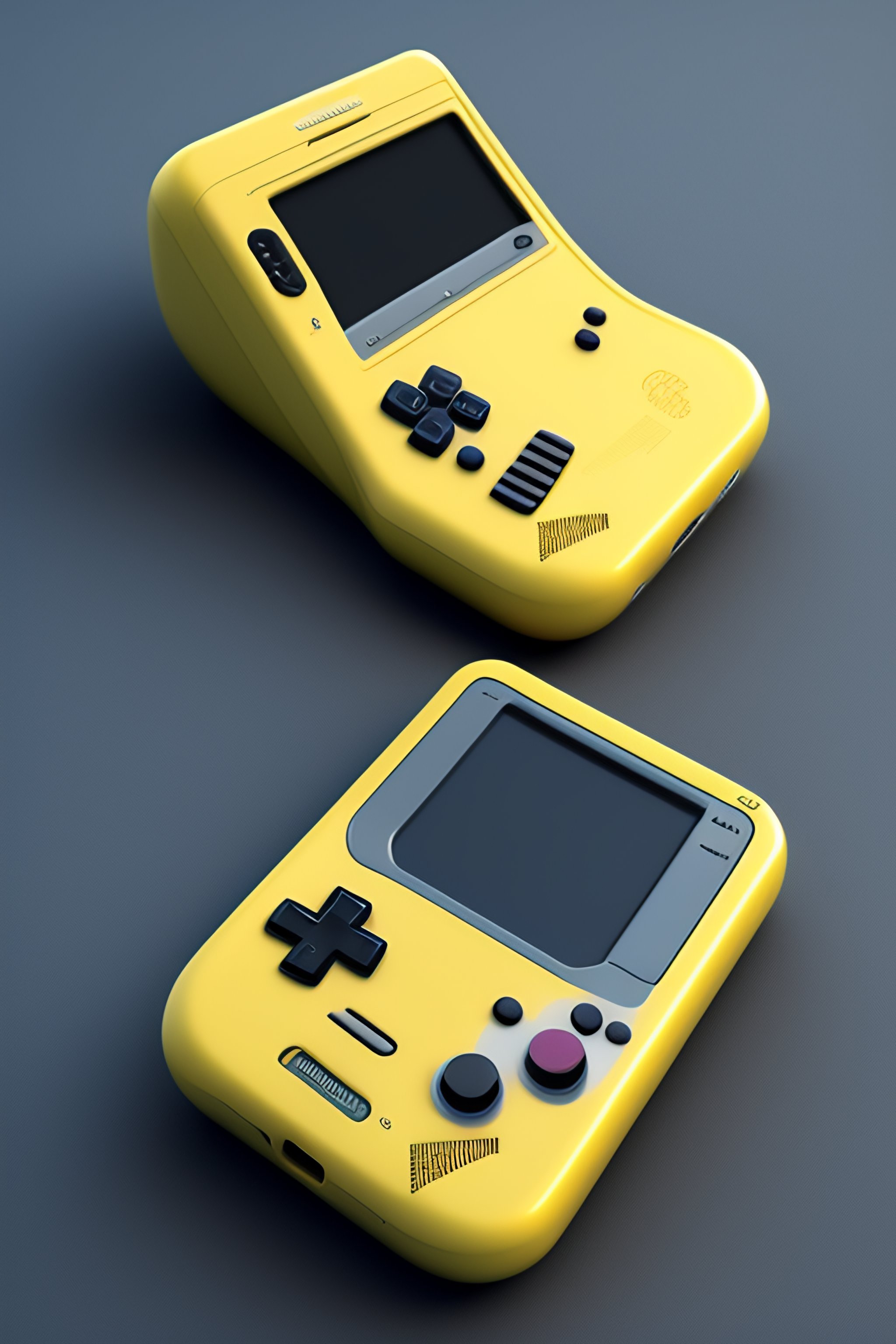 Lexica - Gameboy console render designed by Dieter Rams