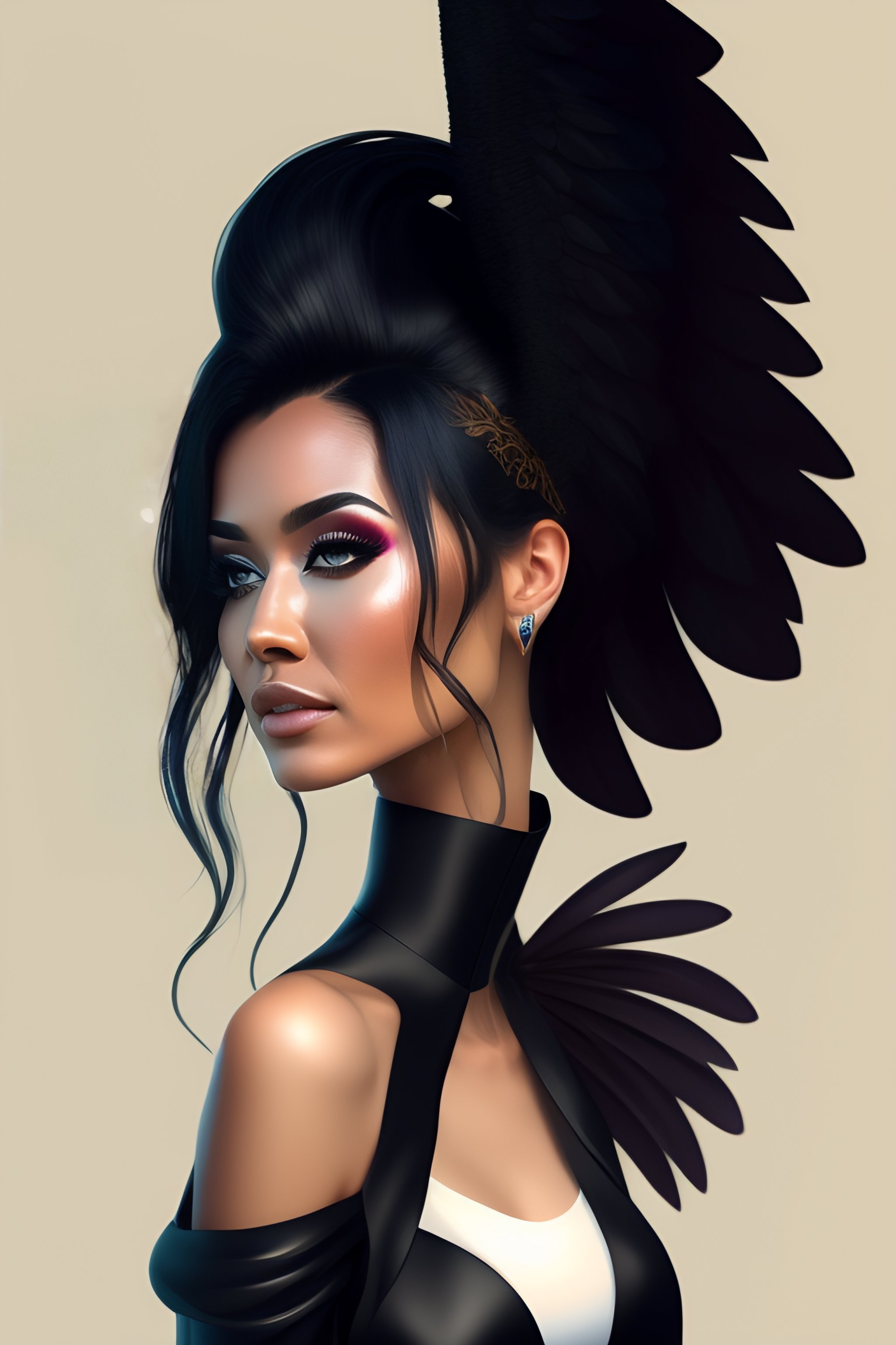 Lexica - Pokemon, illustration, tall lady-like figure wearing black ...