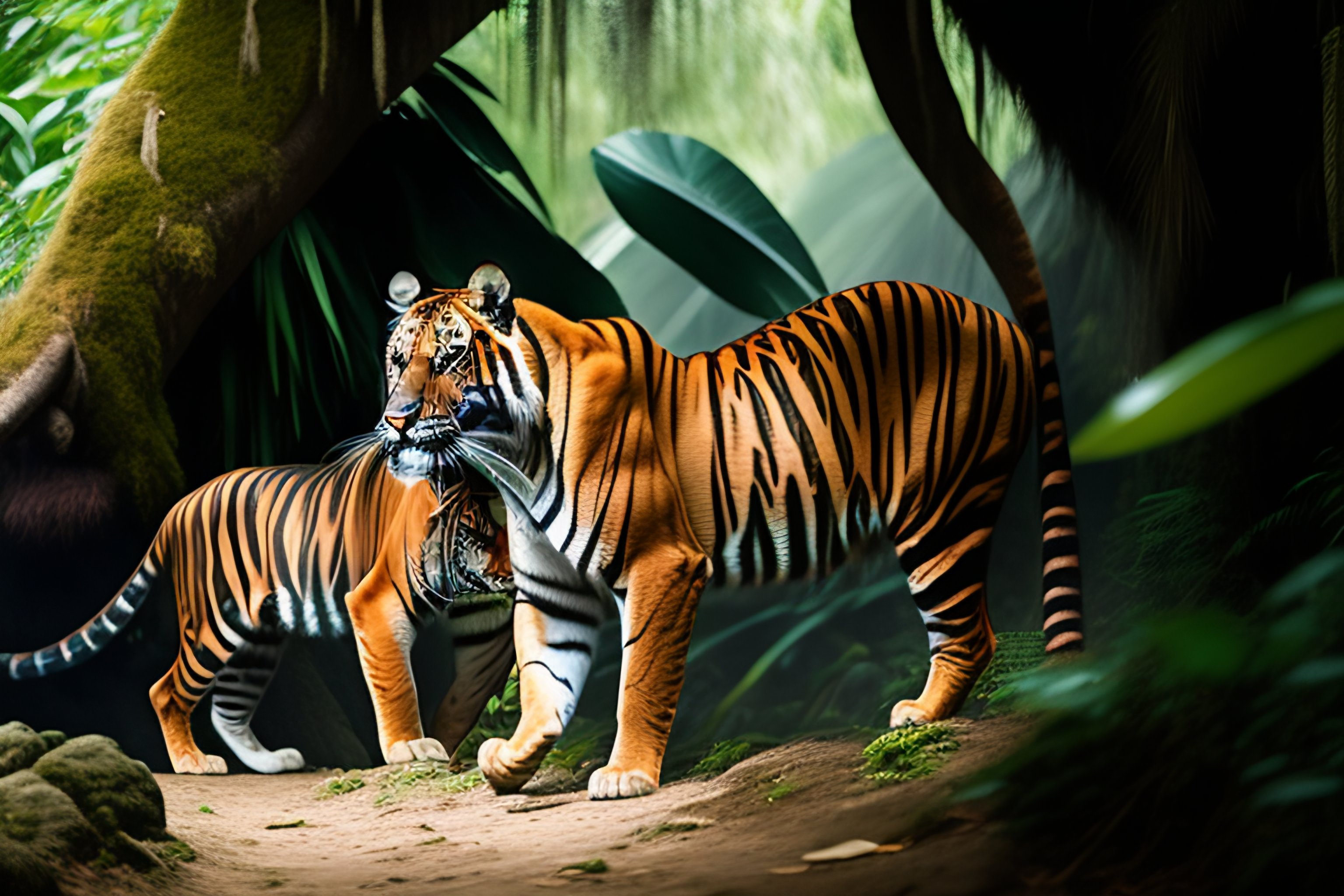 Lexica - Sumatran tigers in the jungle