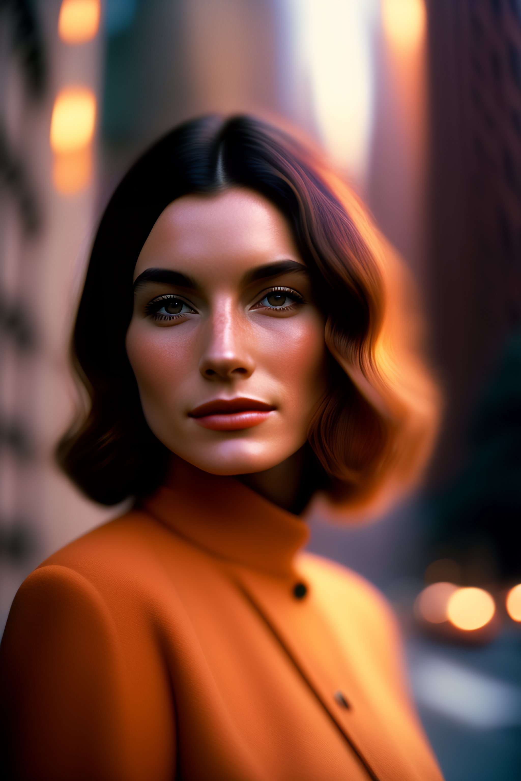 Lexica - Female semi nua perfect portrait, new york, medium format ...