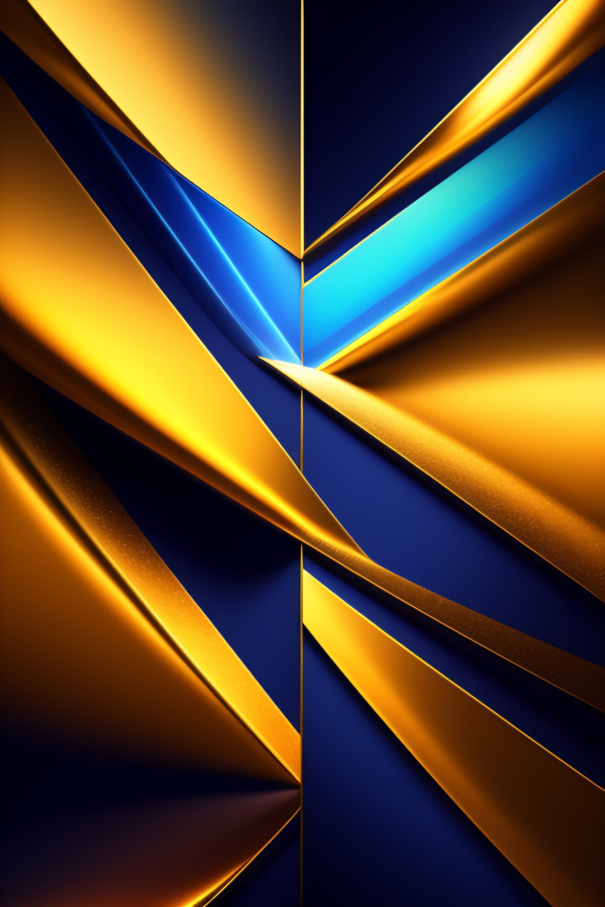 Lexica - Artistic backround, with blue and gold