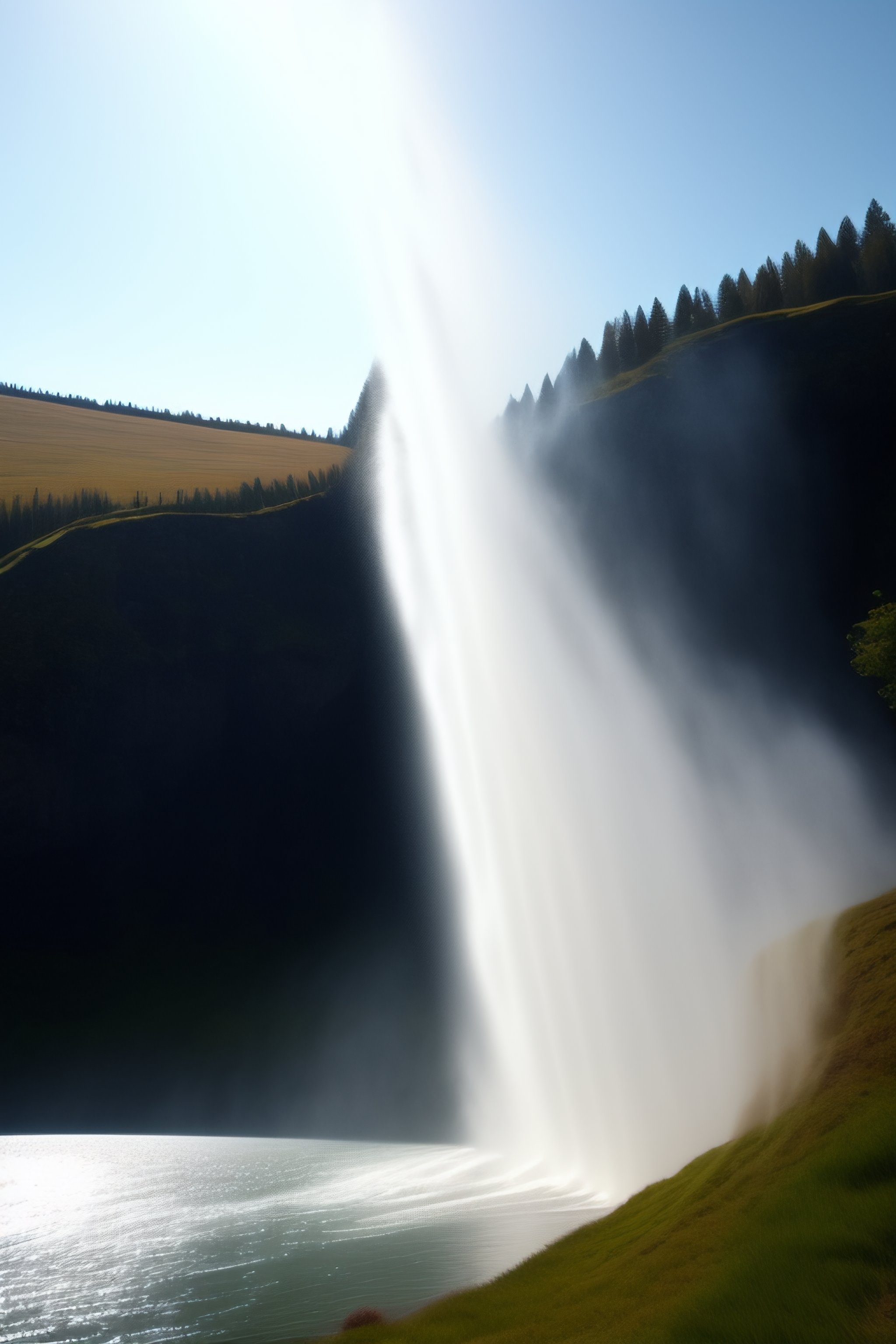 Lexica - BIG WATER DROPS FALLING TO A LAKE OF WATER AND GENERATING A ...