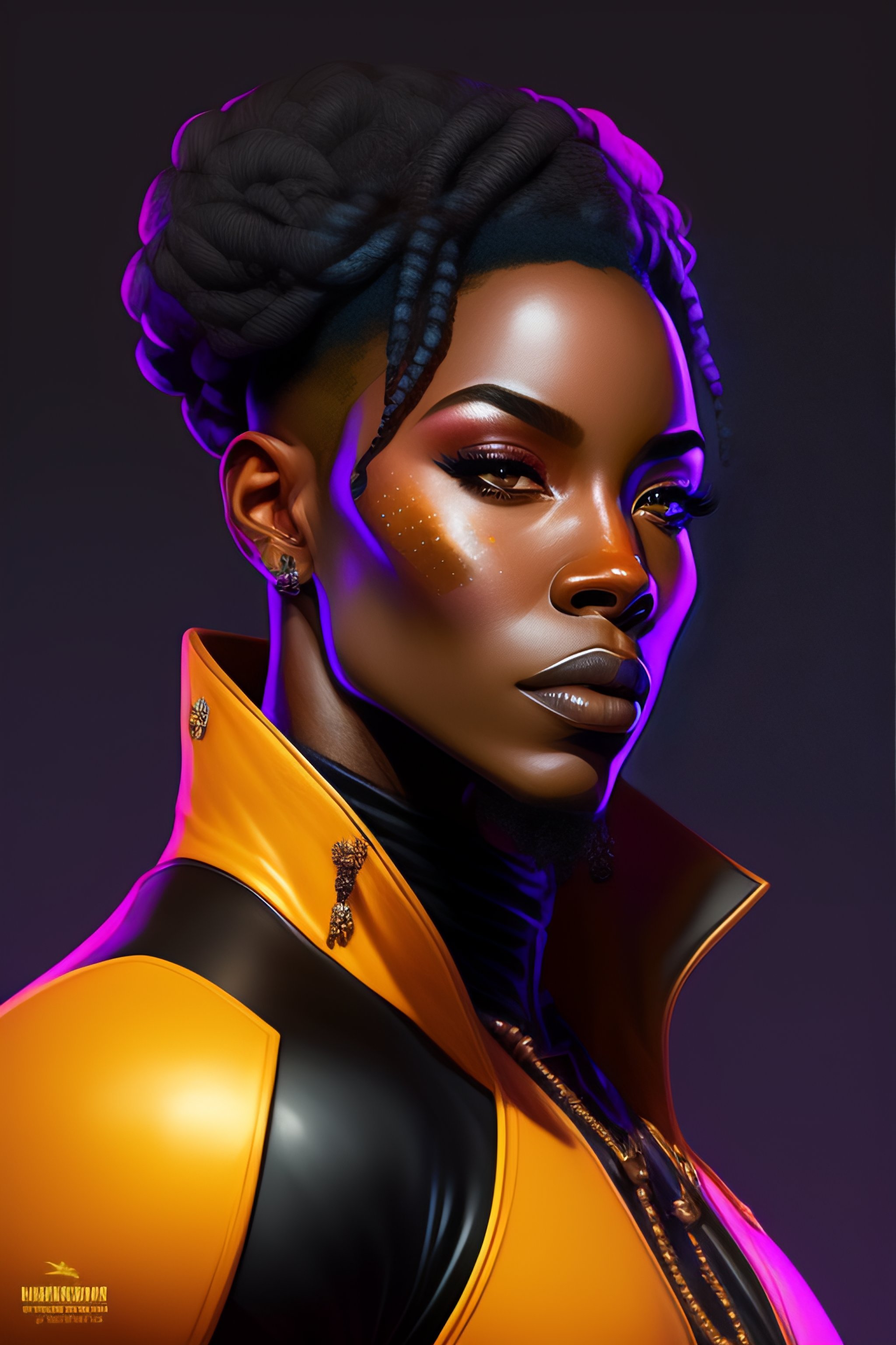 Lexica - A study of cell shaded portrait of black panther as ...