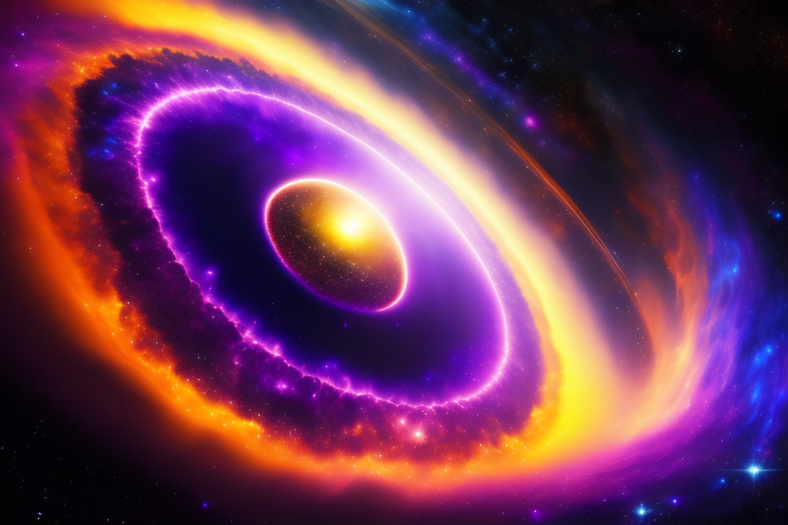 Lexica - Abystract purple, blue and yellow, cosmic star, galaxy full ...