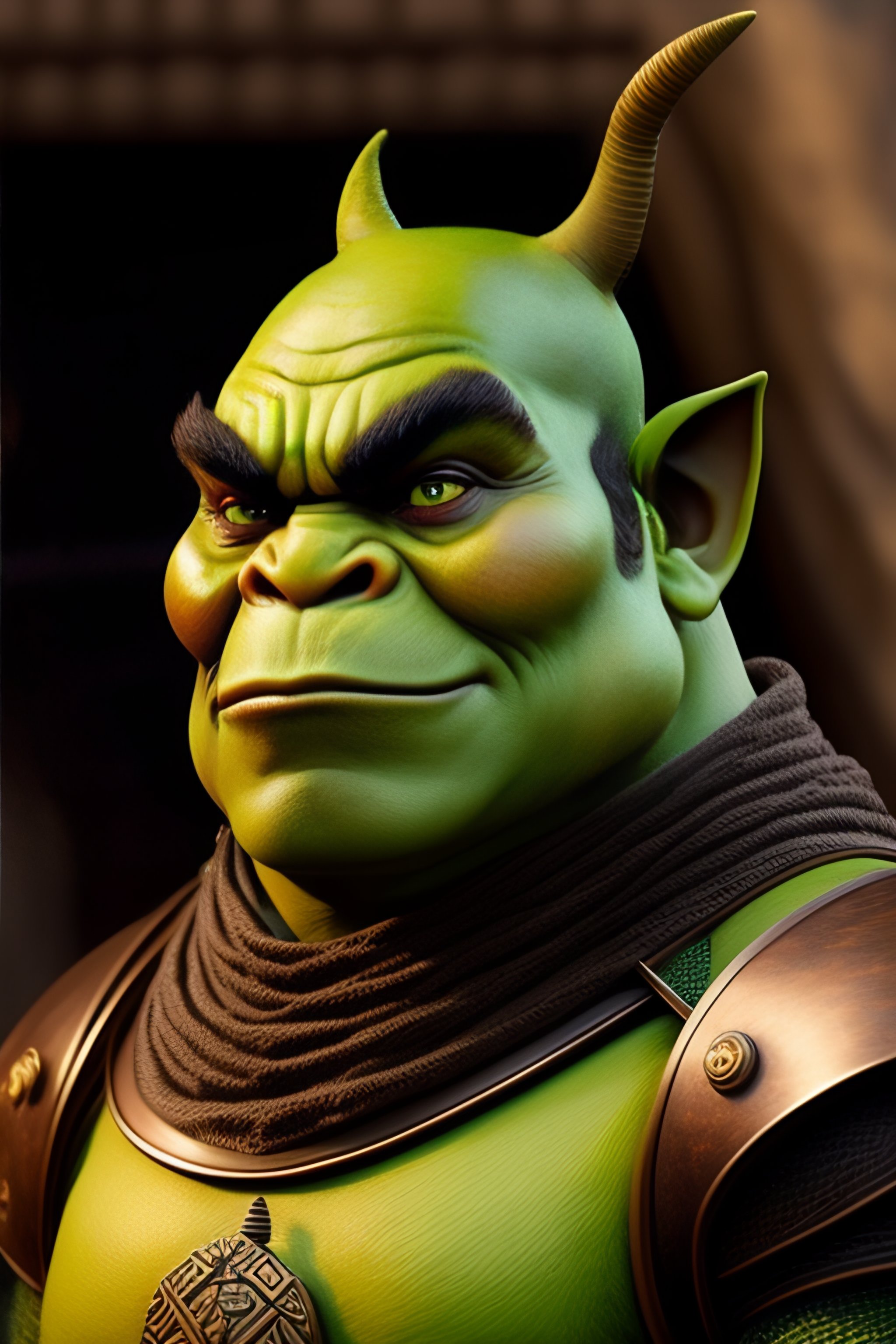 Lexica - Shrek in Star Wars from realistic style