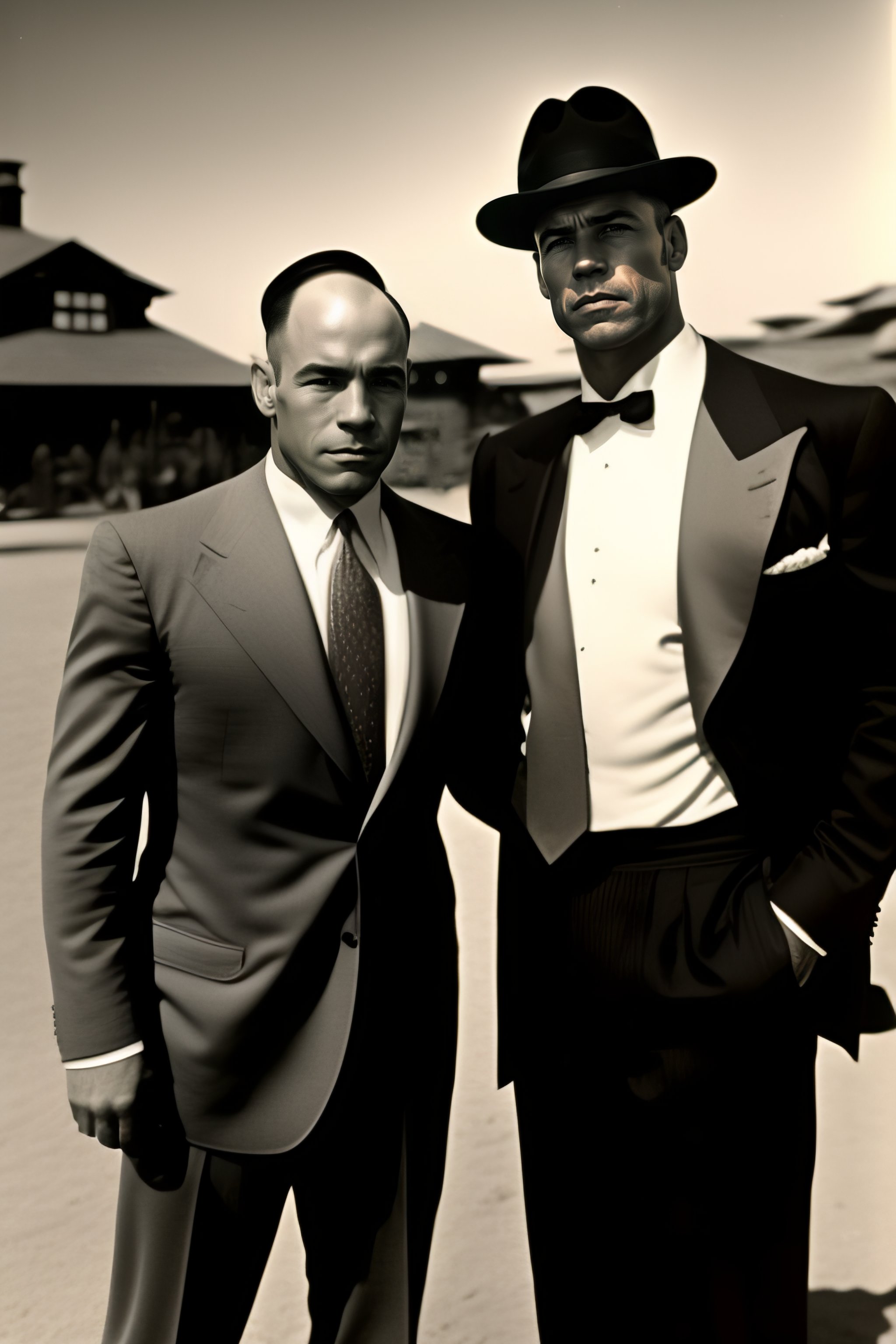 Lexica - Dana white with joe rogan as 1940's gangsters