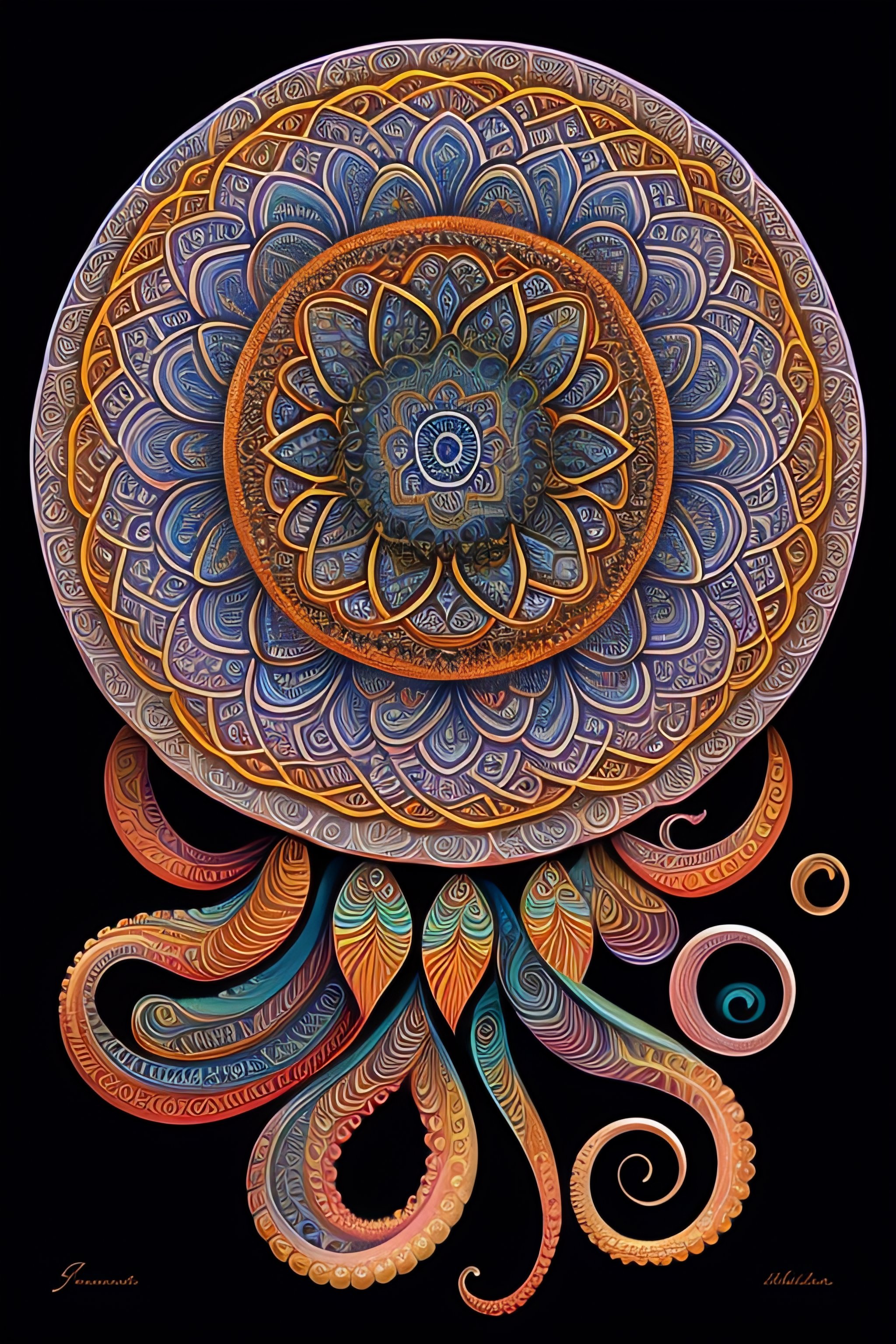 Lexica - Mandala drawing octopus