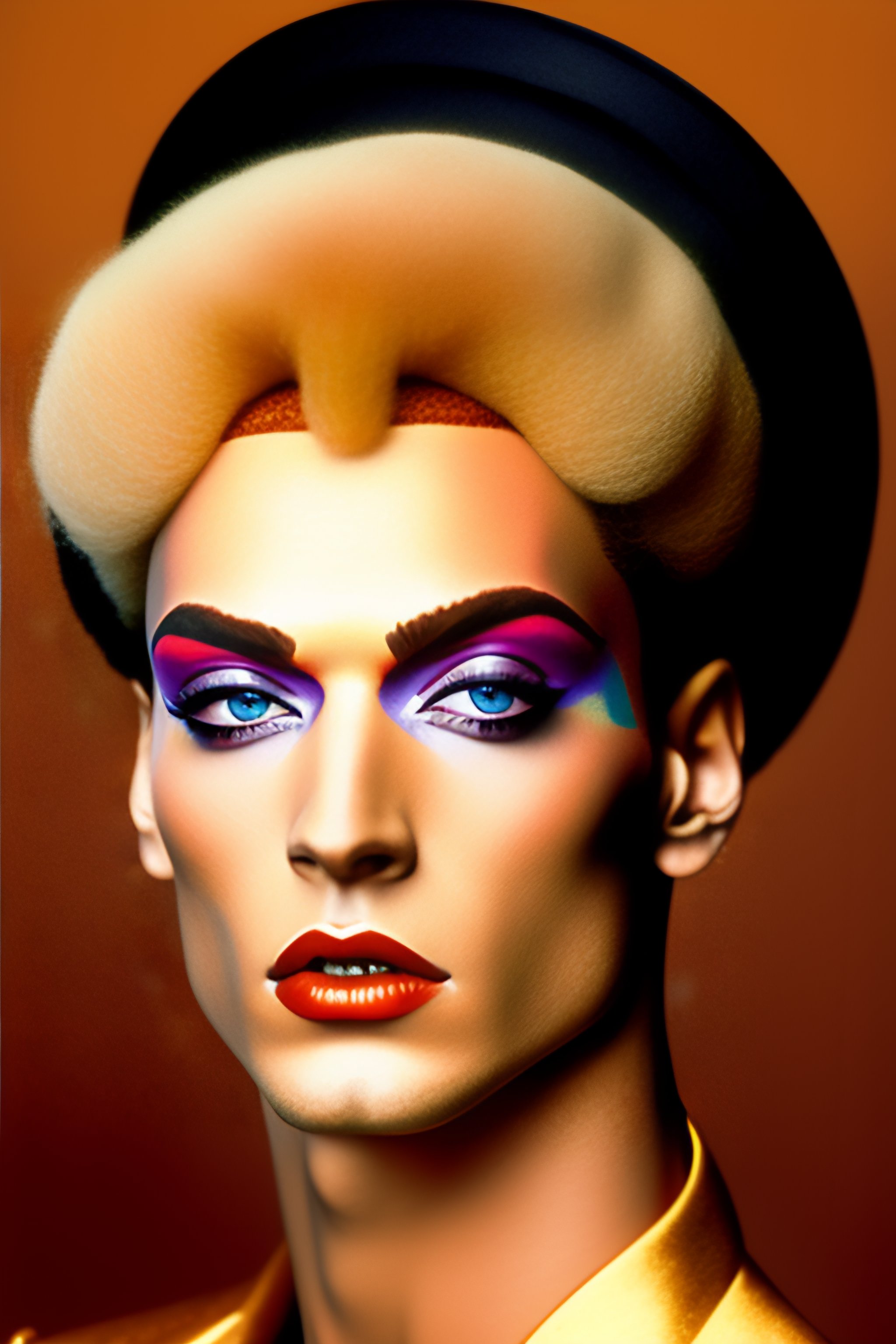 Lexica - 80s Boy George as a Ken doll, dreadlocks, delicate makeup ...