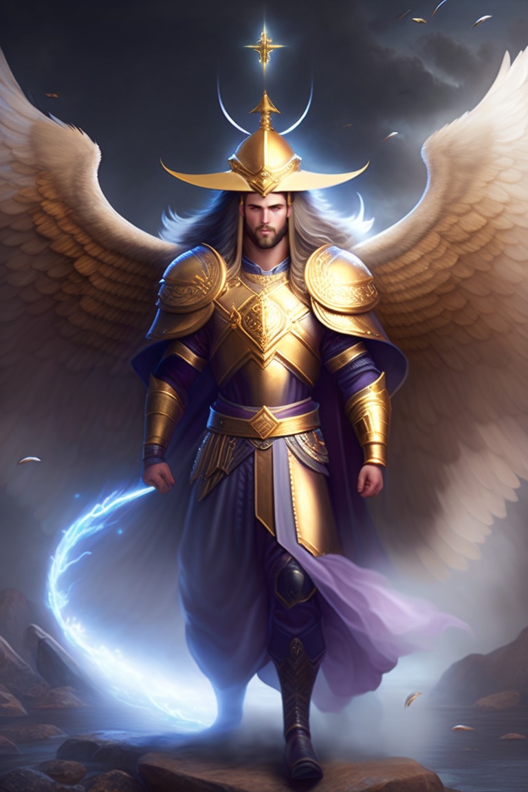 Lexica - Seraphim Guardian of God in battle: Create an image of ...