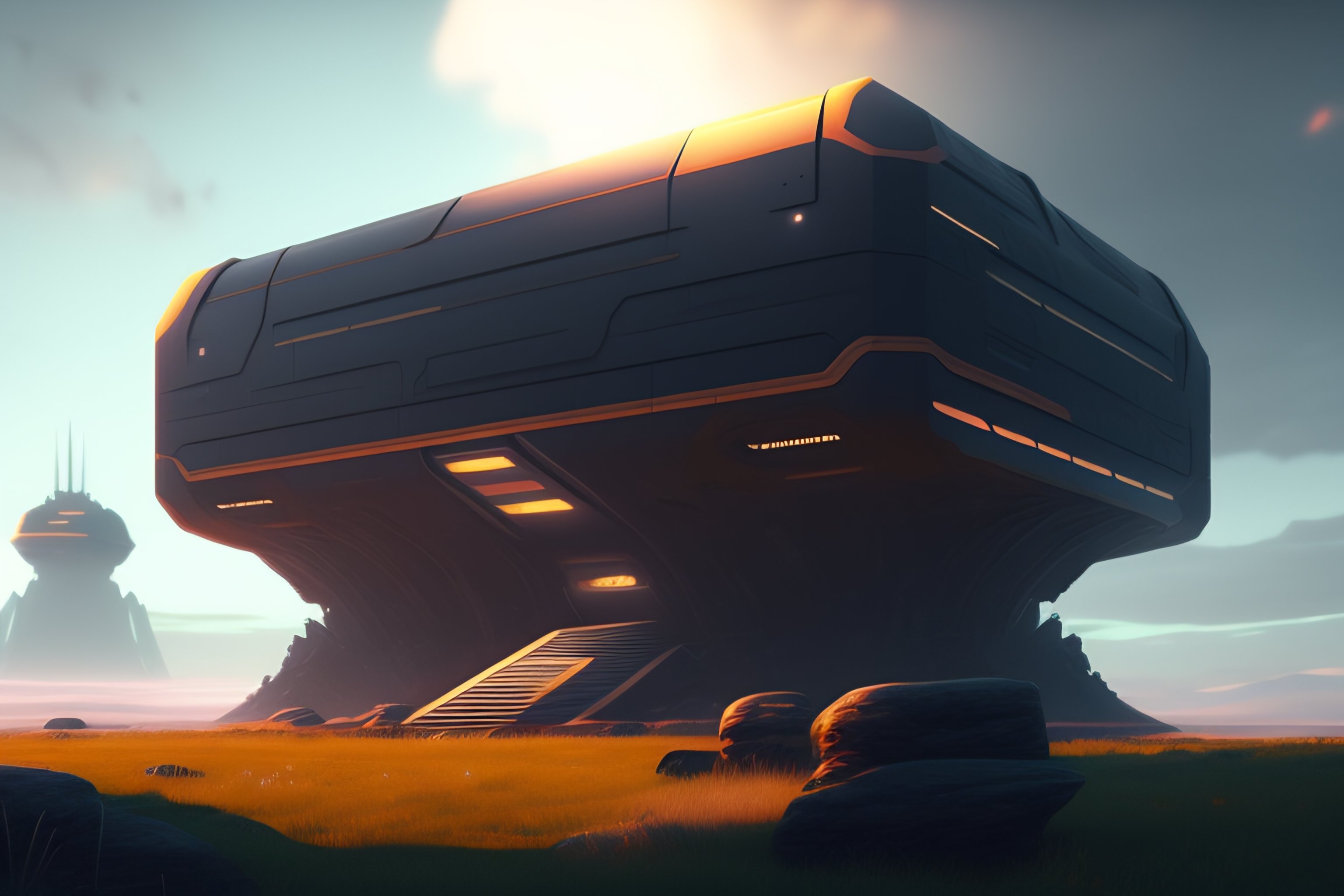 Lexica - Dark futuristic abandoned research outpost, science fiction ...