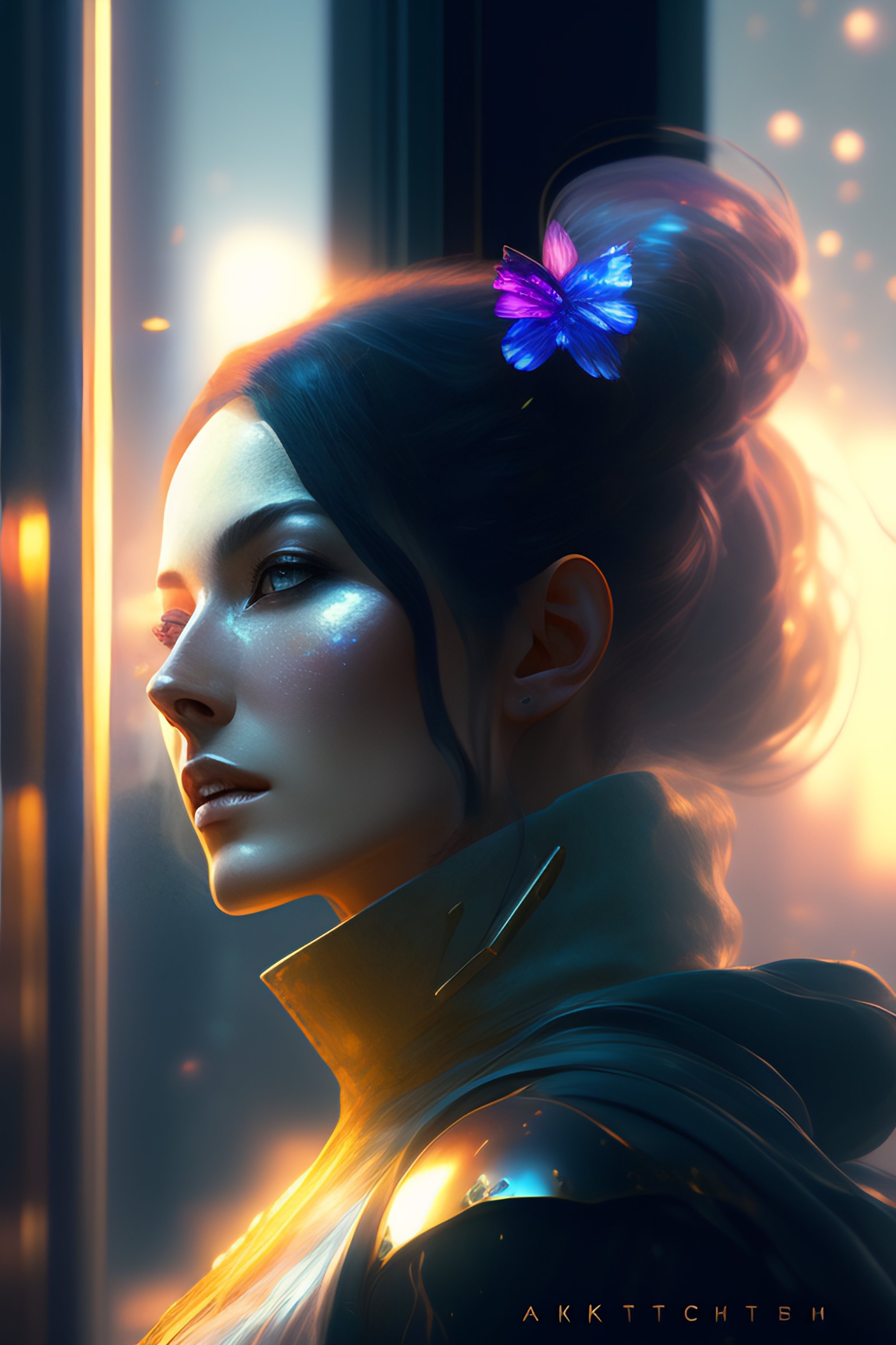 Lexica A Photo Of 8k Ultra Realistic Corrupted Rainbow Humanoid Queen