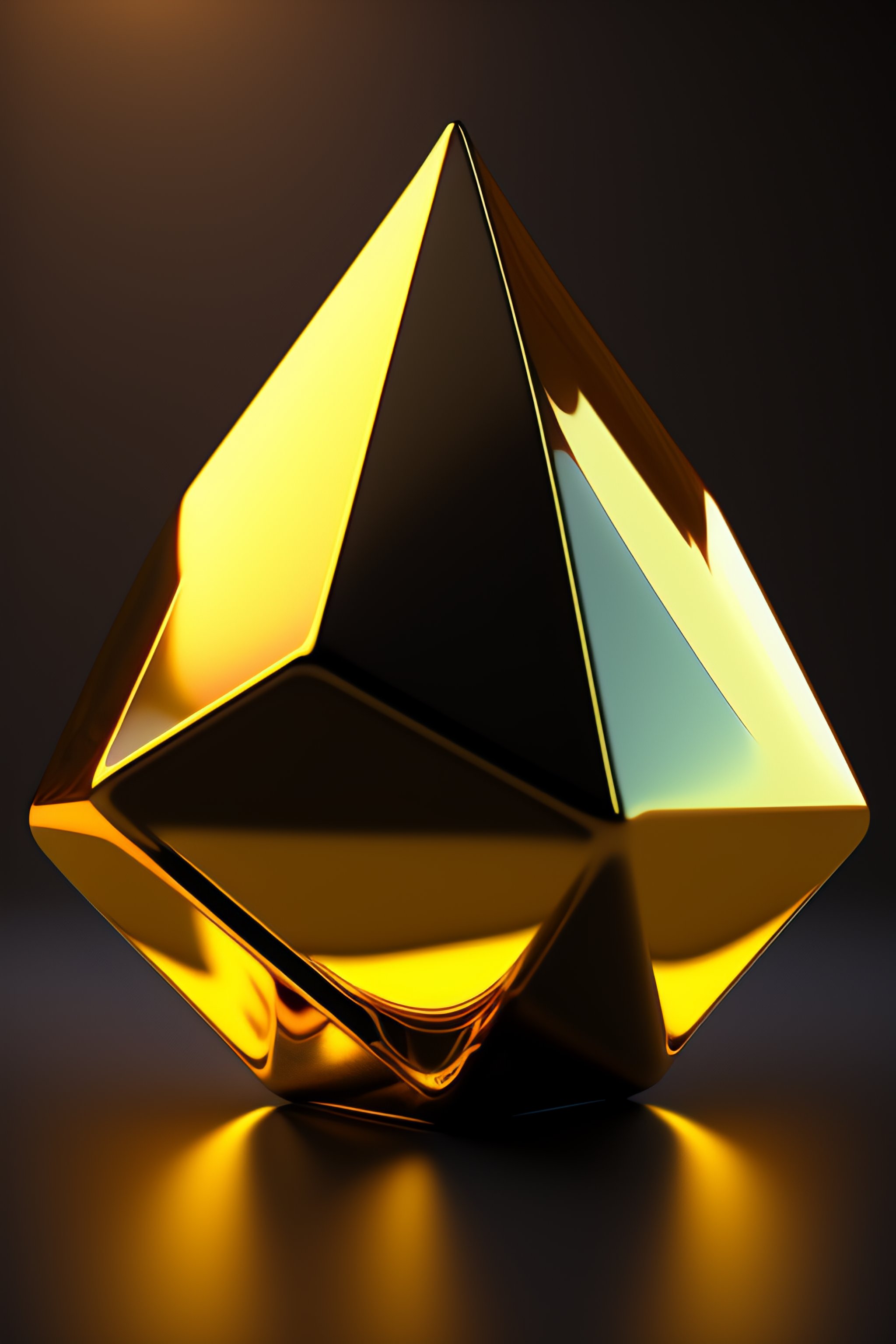 Lexica - A photorealistic render of a metallic crystalline neotribal ...