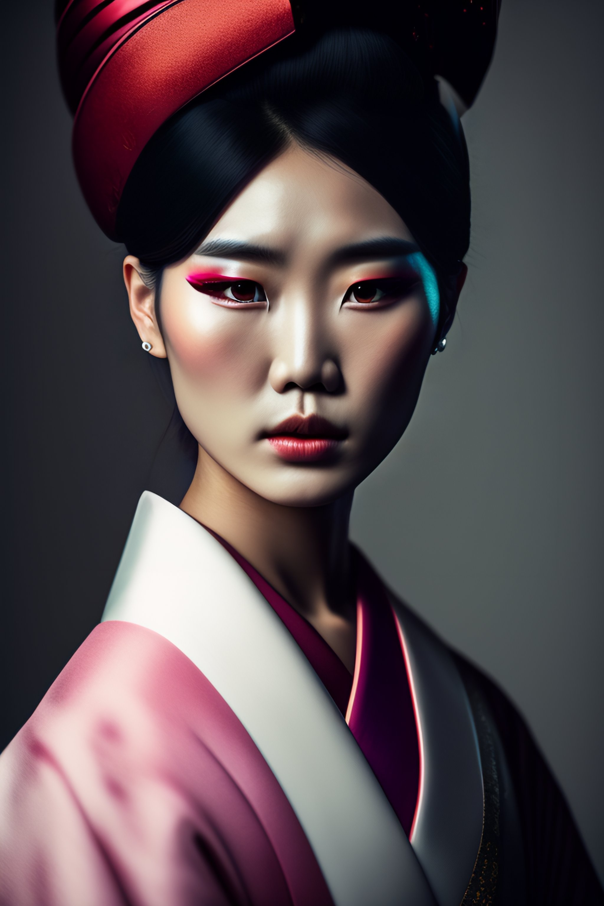 Lexica - Portrait of a stunningly beautiful, young, japanese geisha ...