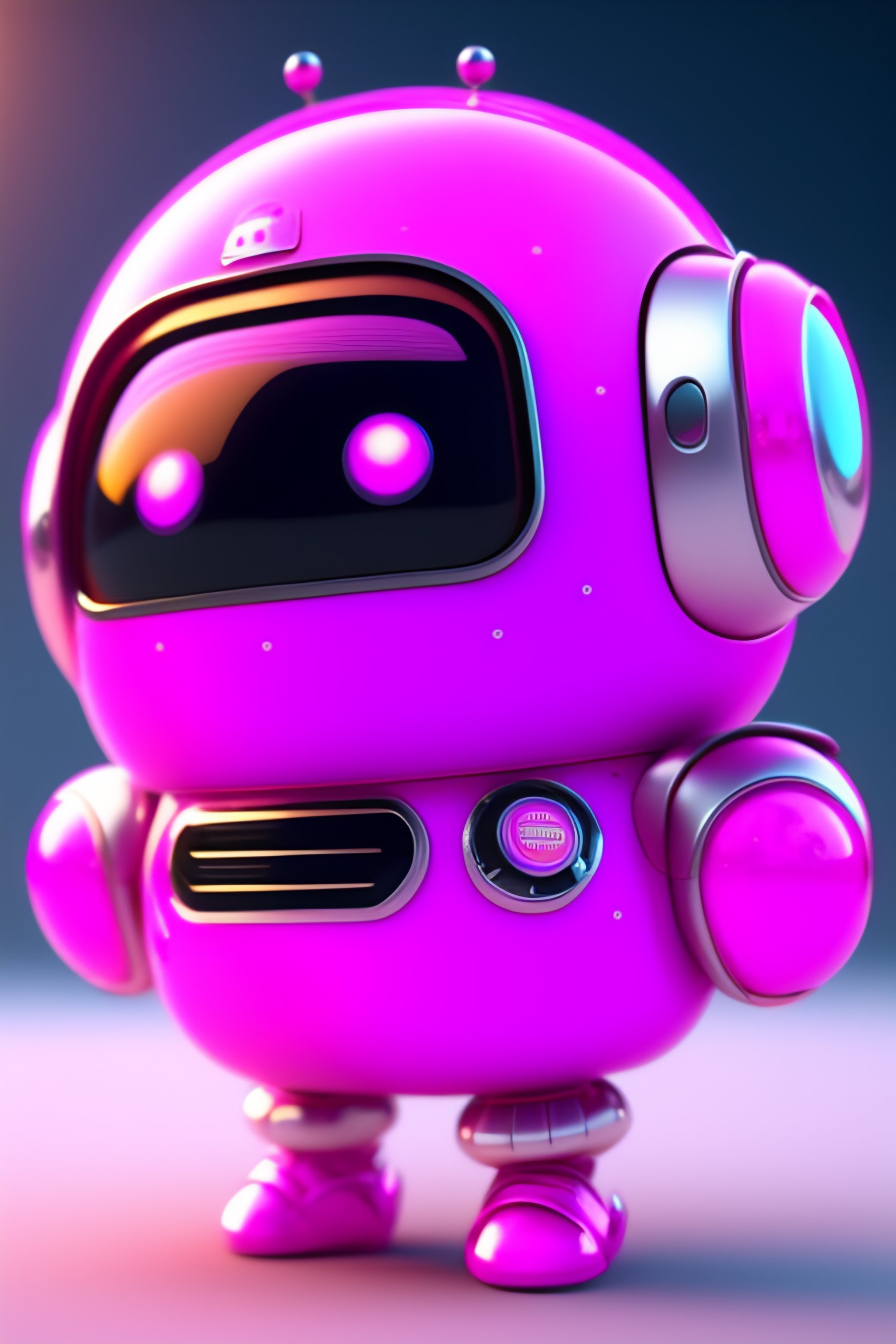 Lexica - 3d render of cute pink happy robot in astro suit by pixar ...