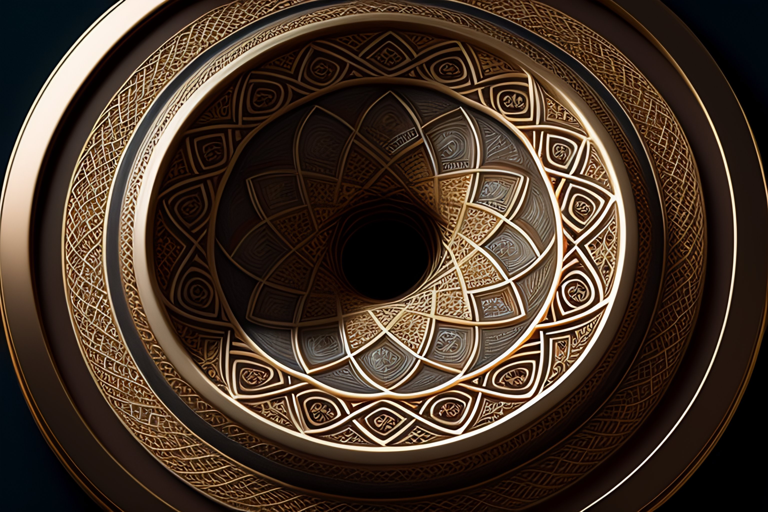 Lexica - Portrait of intricate guilloche patterns