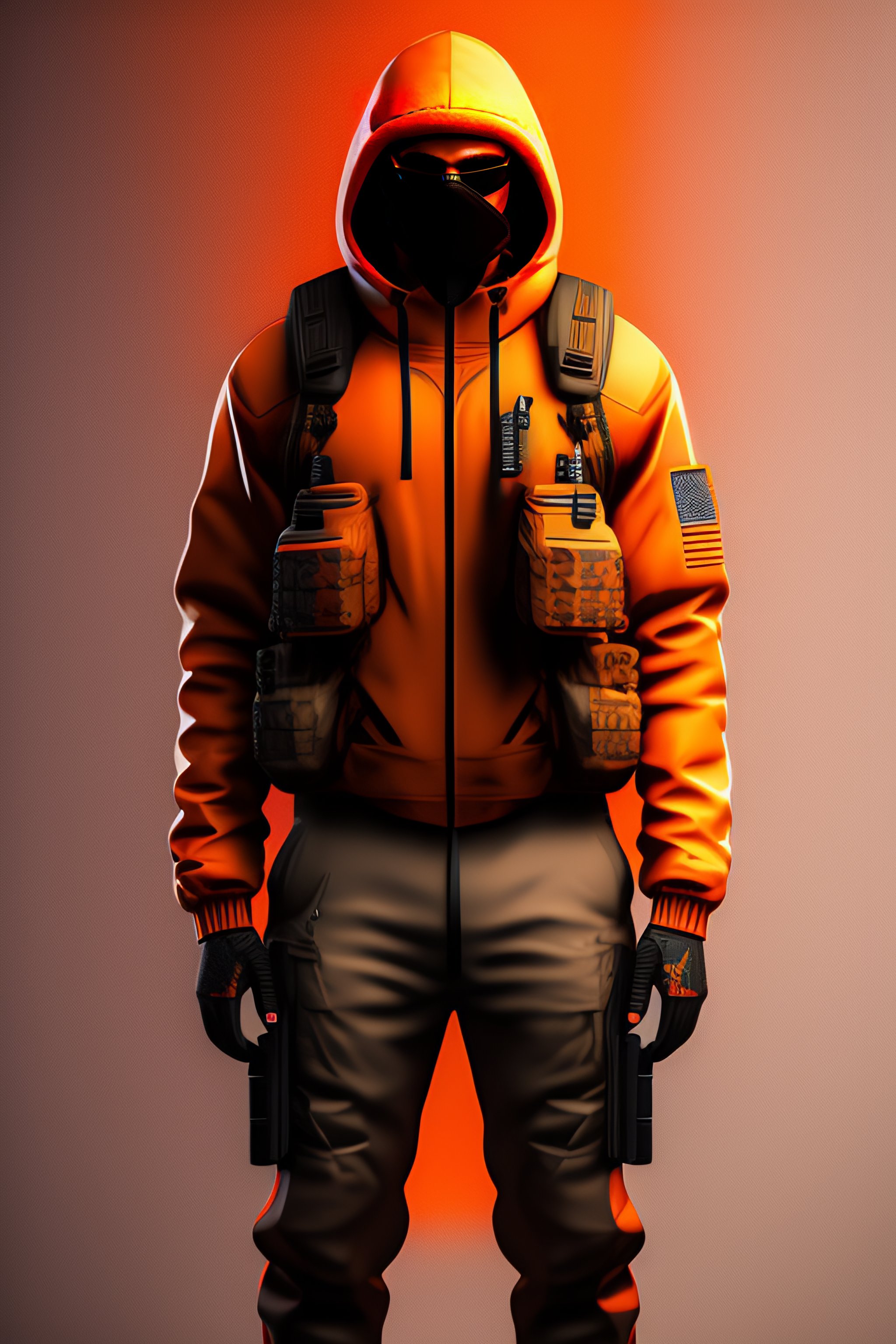 Lexica - CS-GO man terrorist, with tattos in the body, hollographic ...