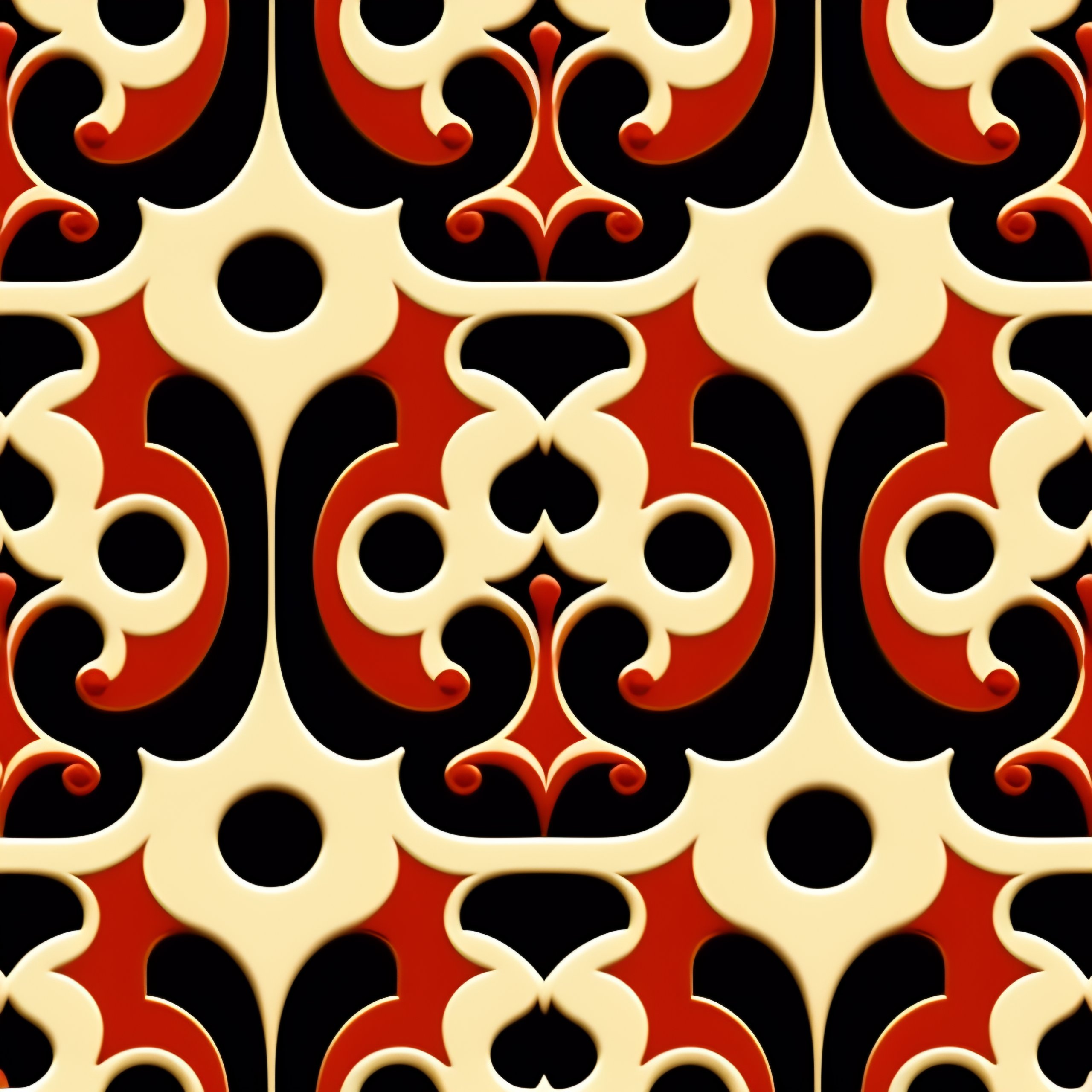 Lexica - Seamless tileable repeatable pattern with Scandinavian gnomes