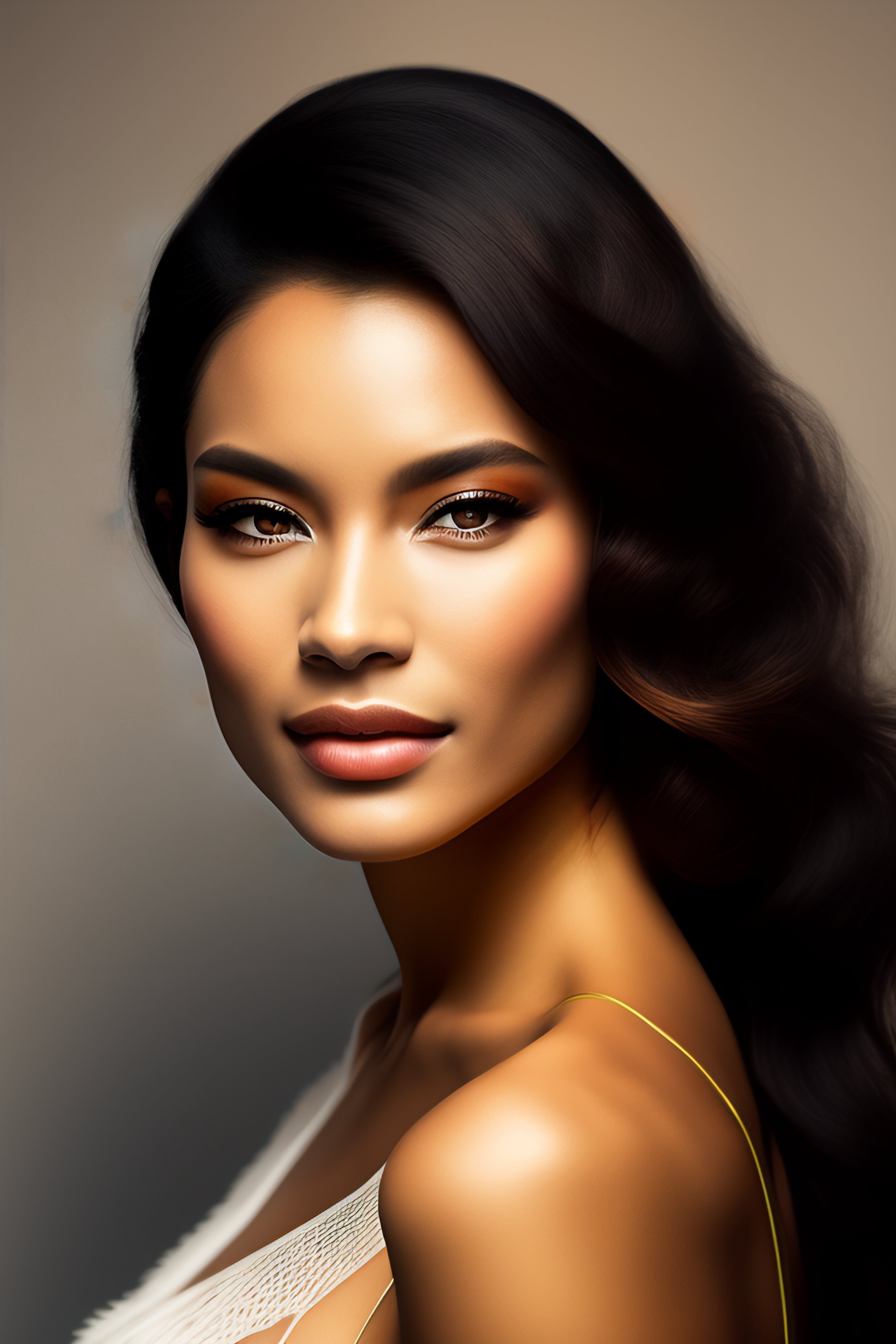 Lexica - Portrait of a female beautiful model