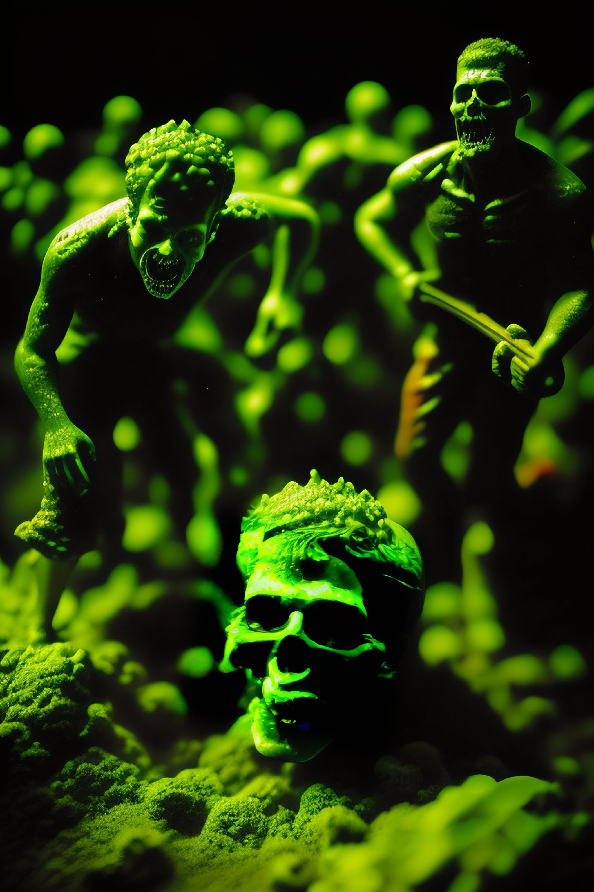 Lexica - Zombies decay in bile green hell