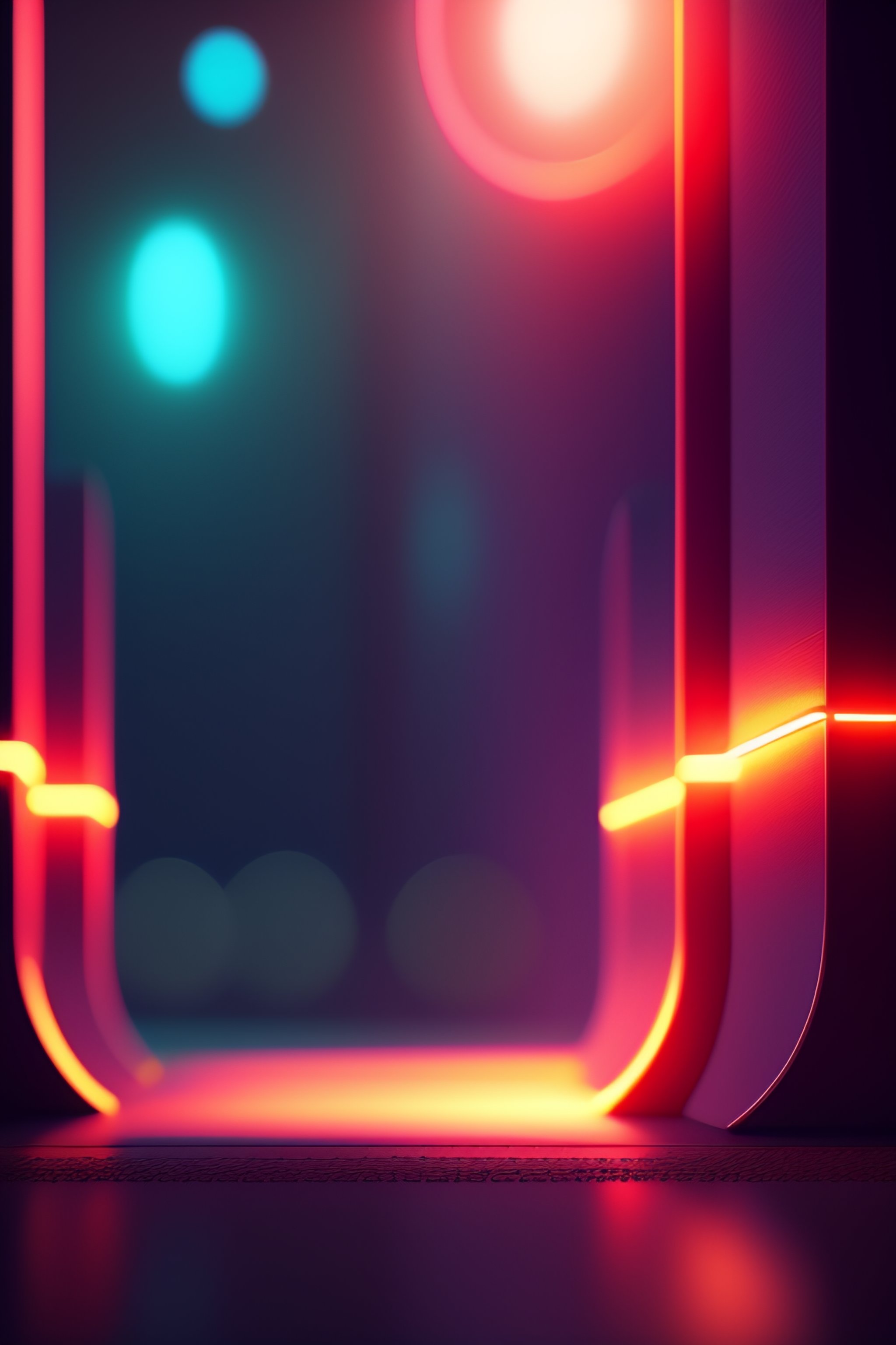 Lexica - Round stage with neon glow. front ,Trending on artstation ...