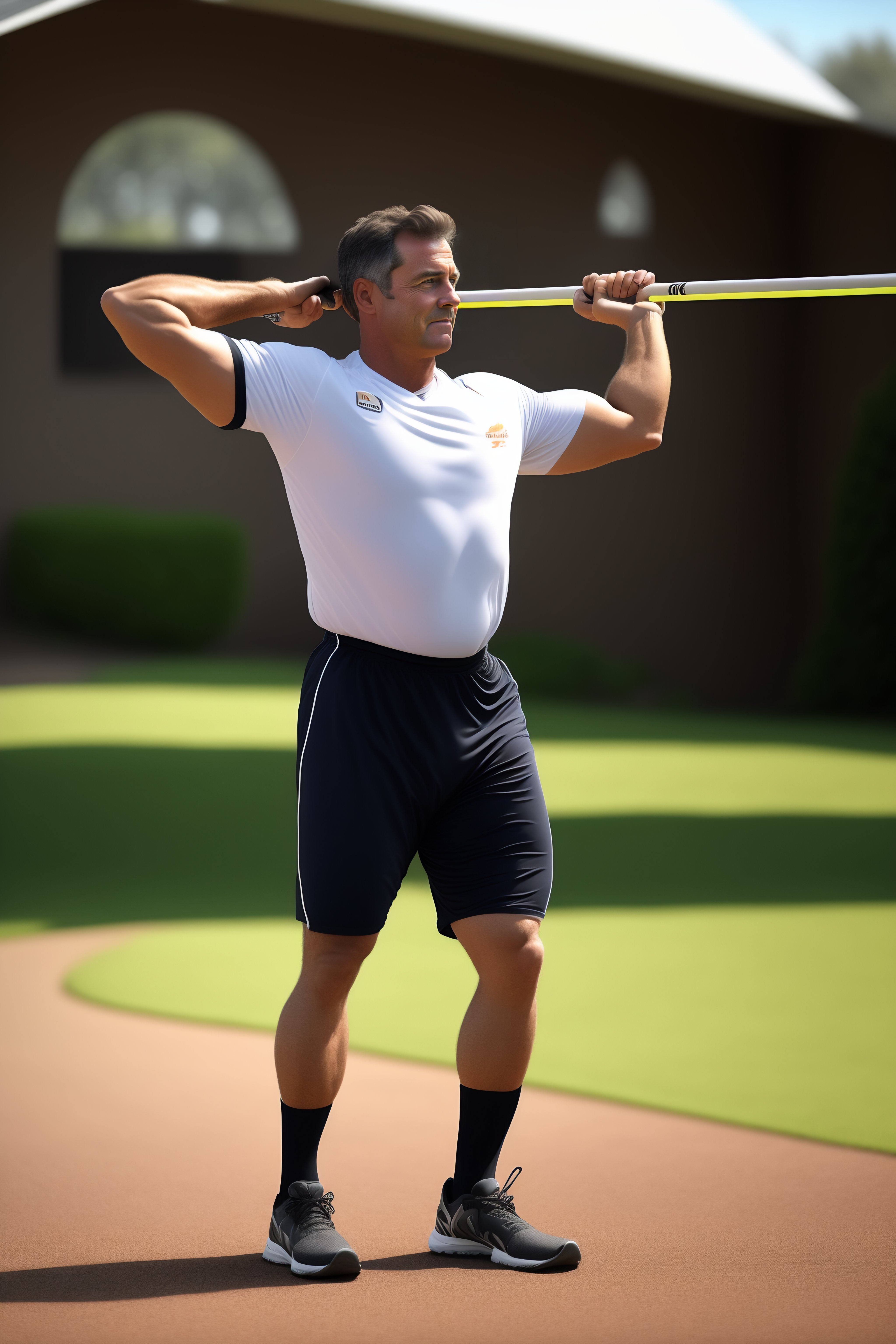 Lexica - Man doing Broomstick External Shoulder Rotation Exercise. Man ...