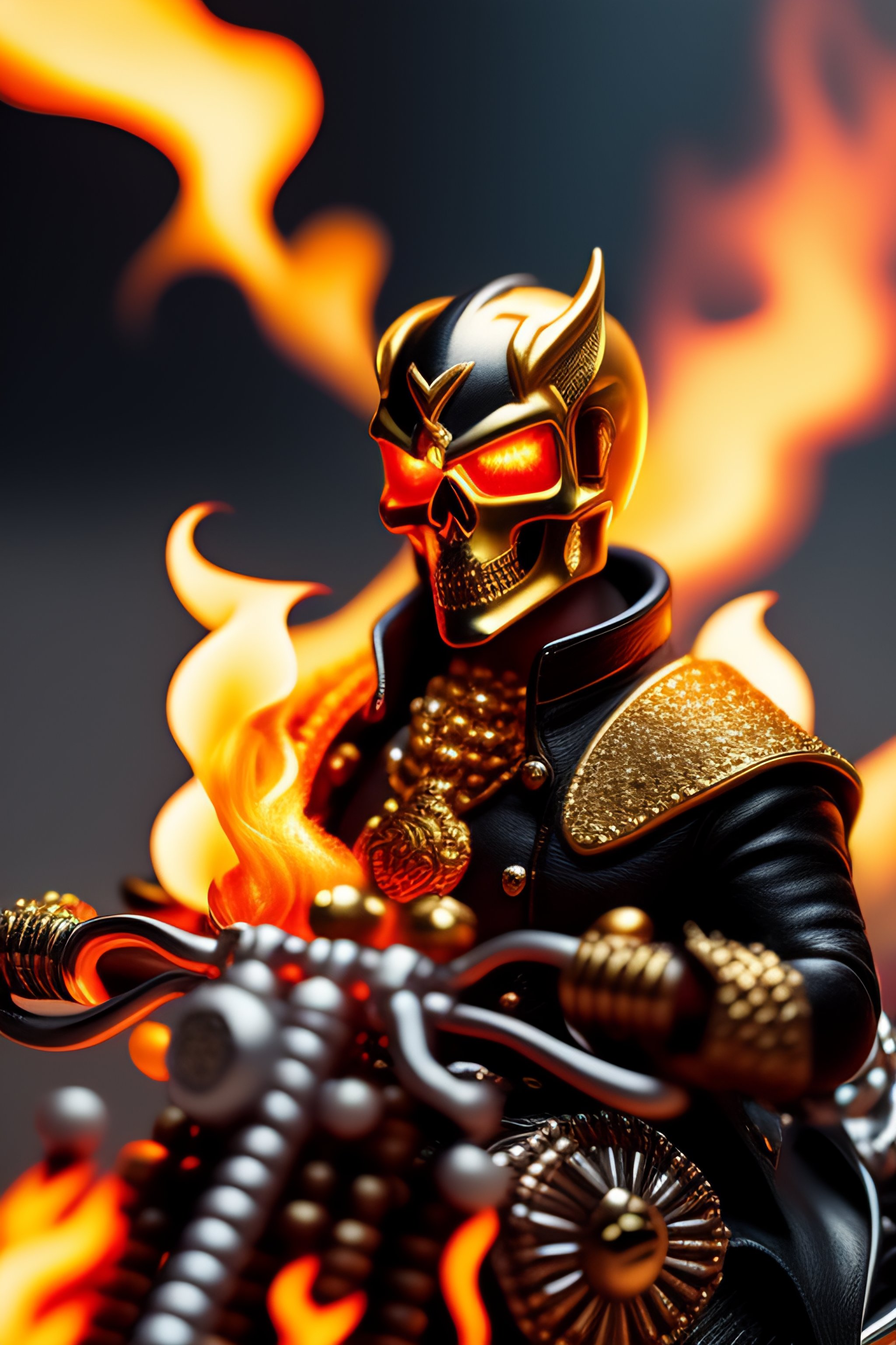 Ghost Rider On Fire