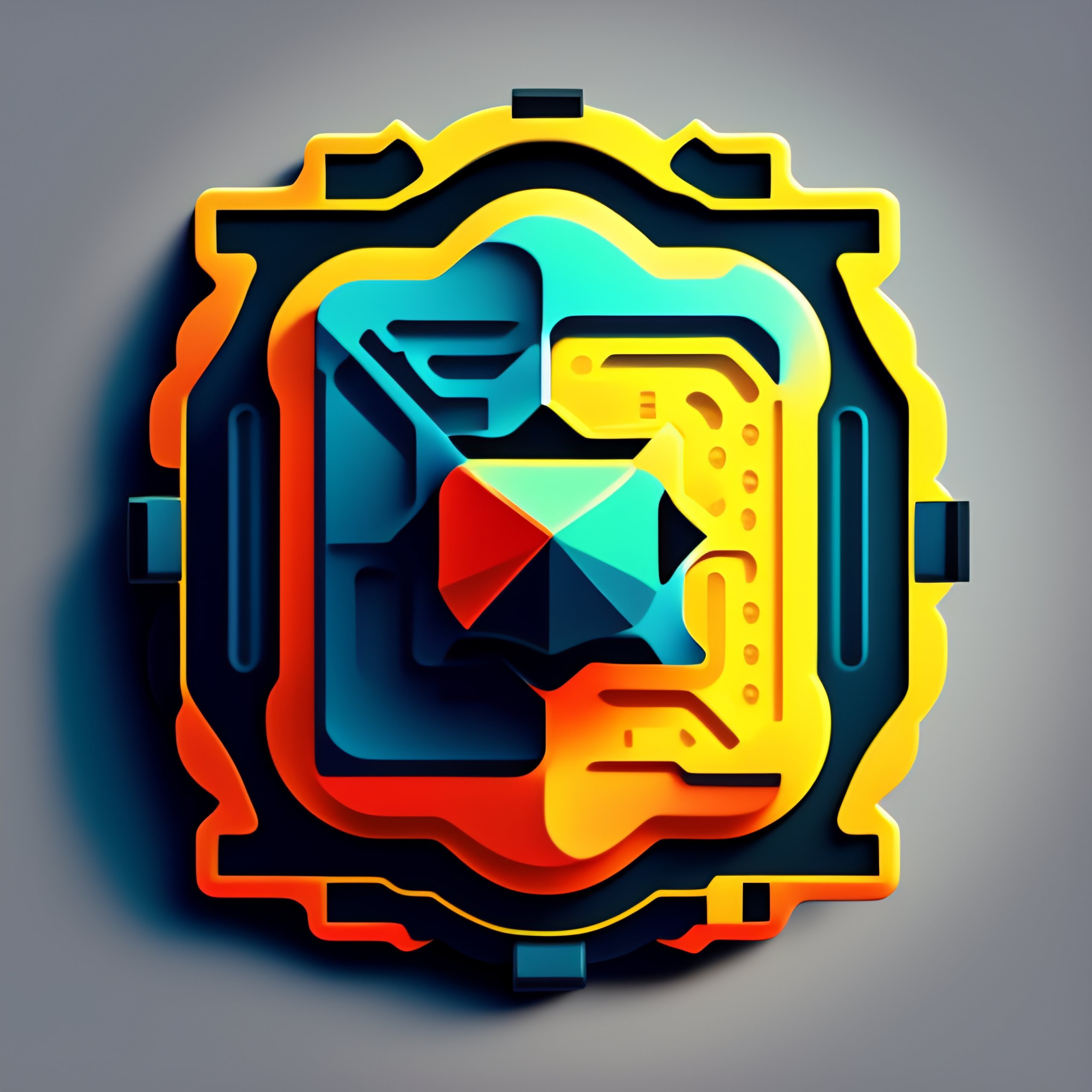 Lexica - Decentralization icon, highly detailed, vector art