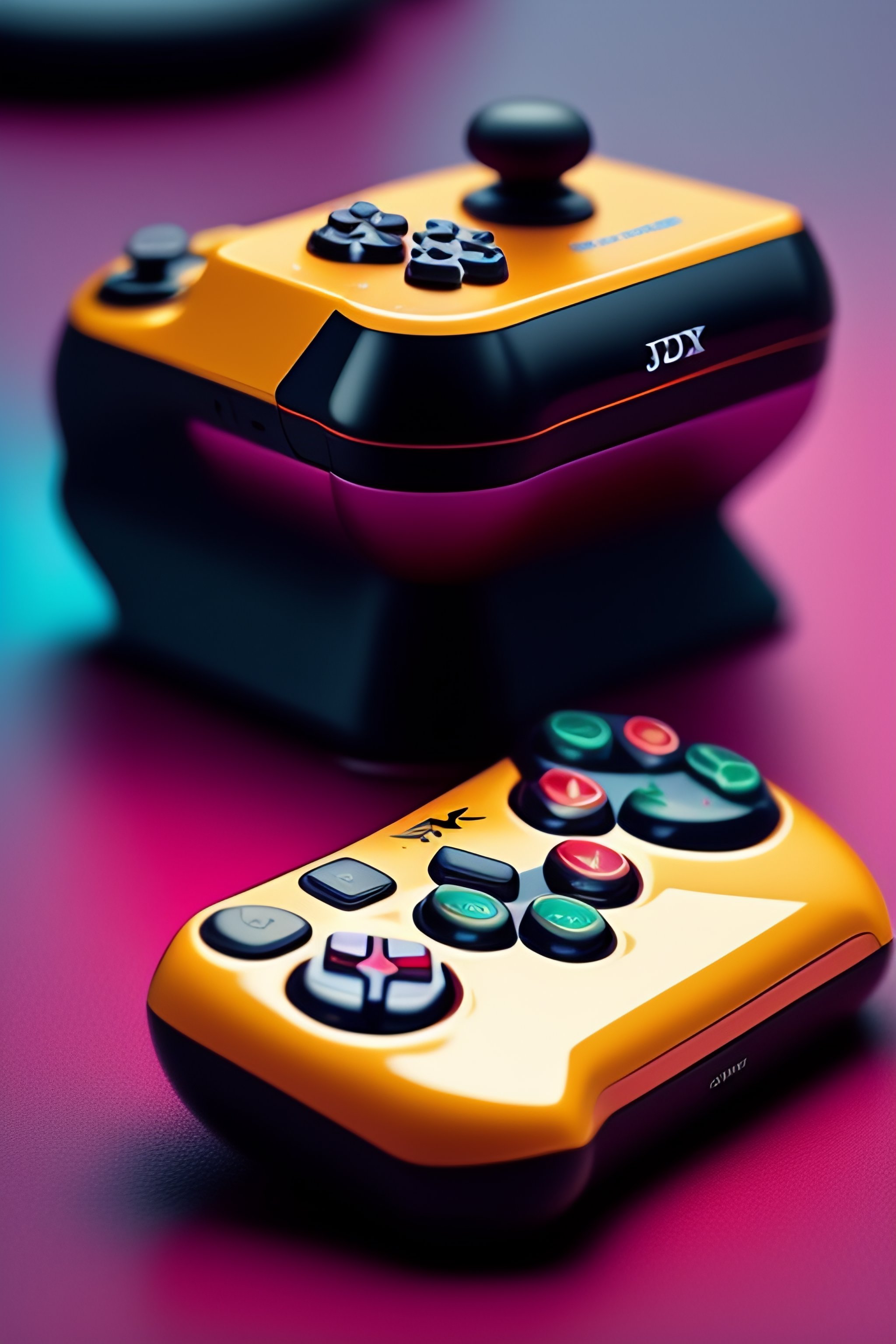 Lexica - Playstation joystick + write "Game Station"