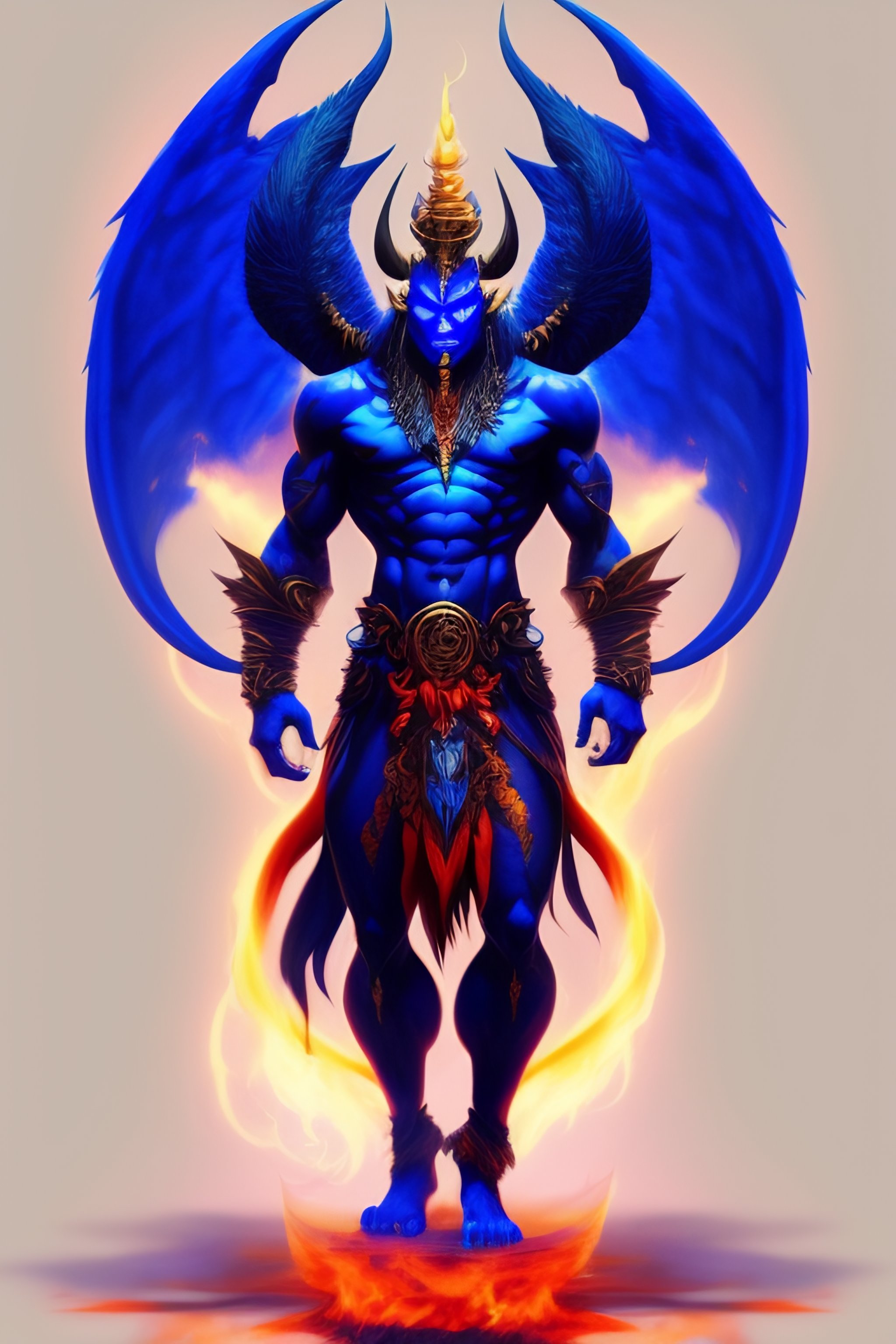 Lexica - Fullbody creature concept demon of wrath looks like a ...