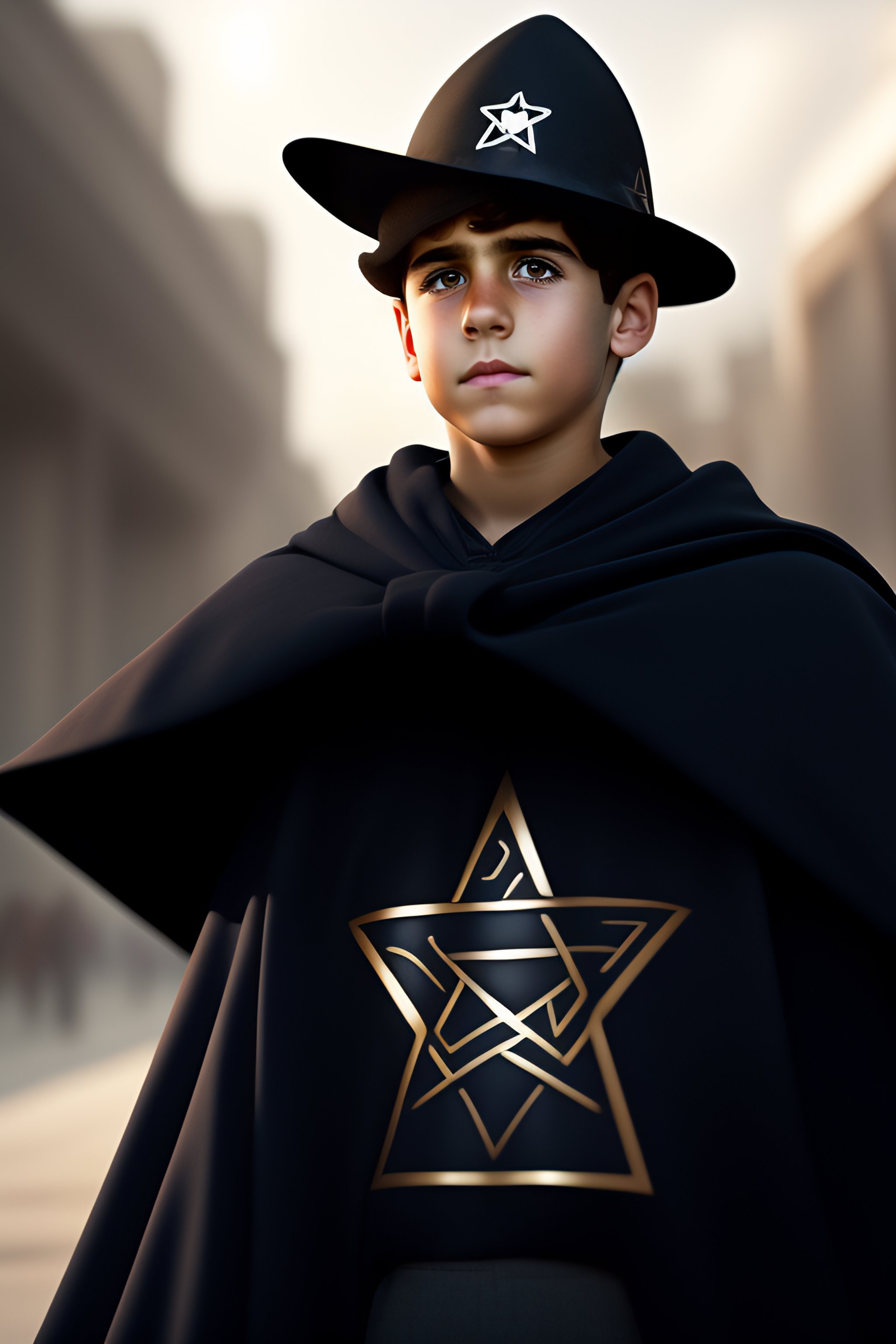 Lexica - An Israeli Jewish boy, ultra-Orthodox, superhero, wearing a ...