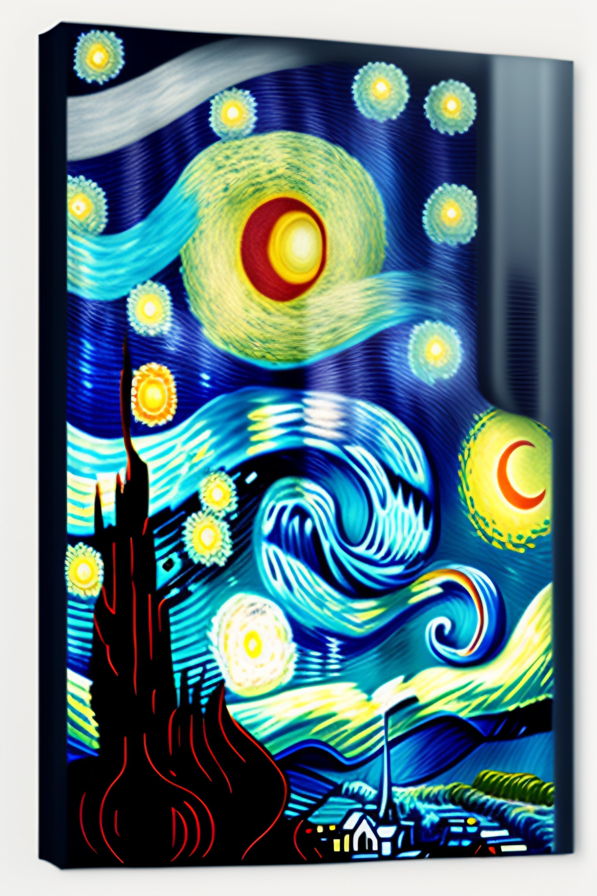 Lexica - The super nova in the style of The Starry Night Painting by ...