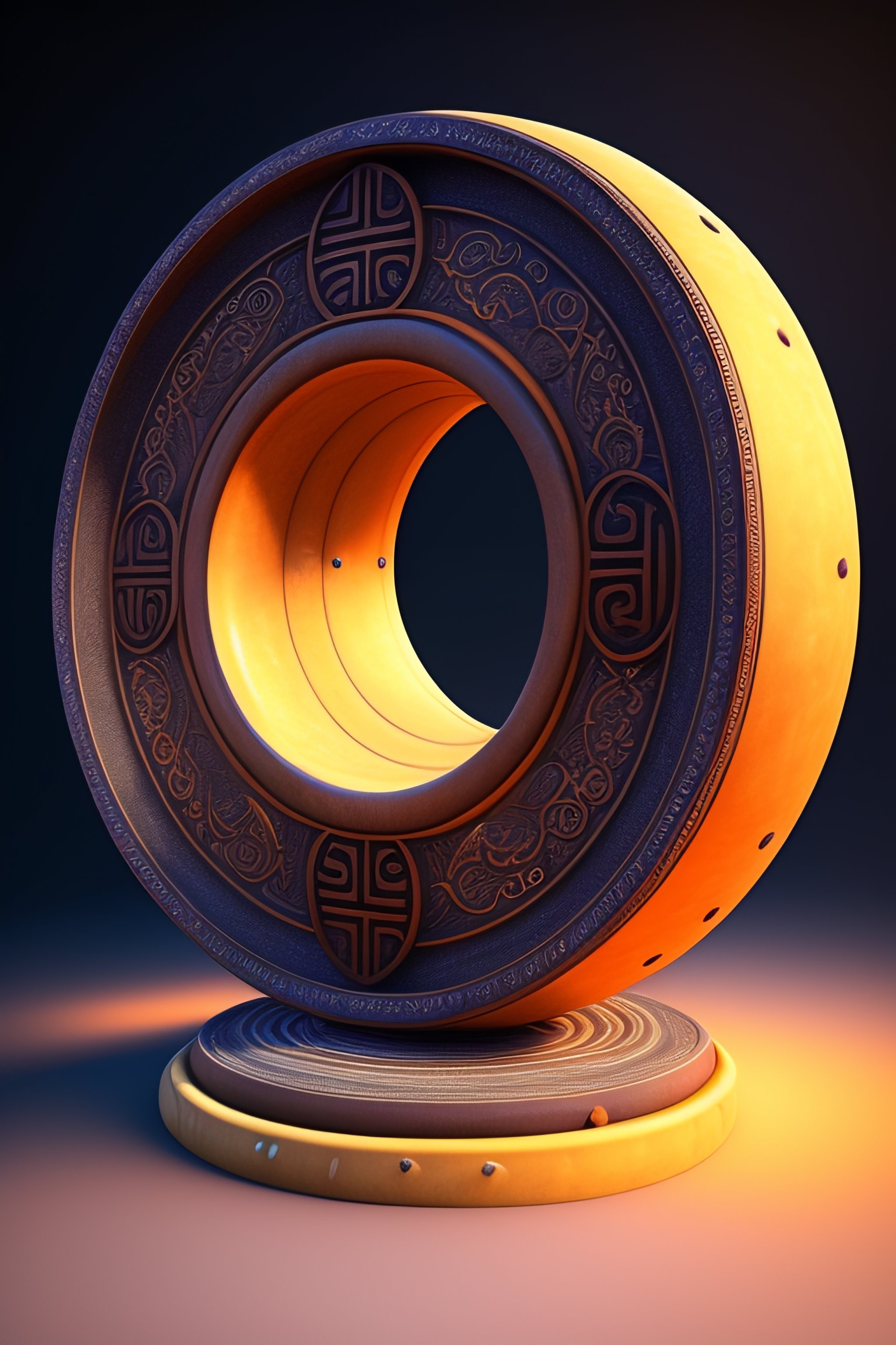 Lexica - Large circular ancient artefact with missing pieces. covered ...