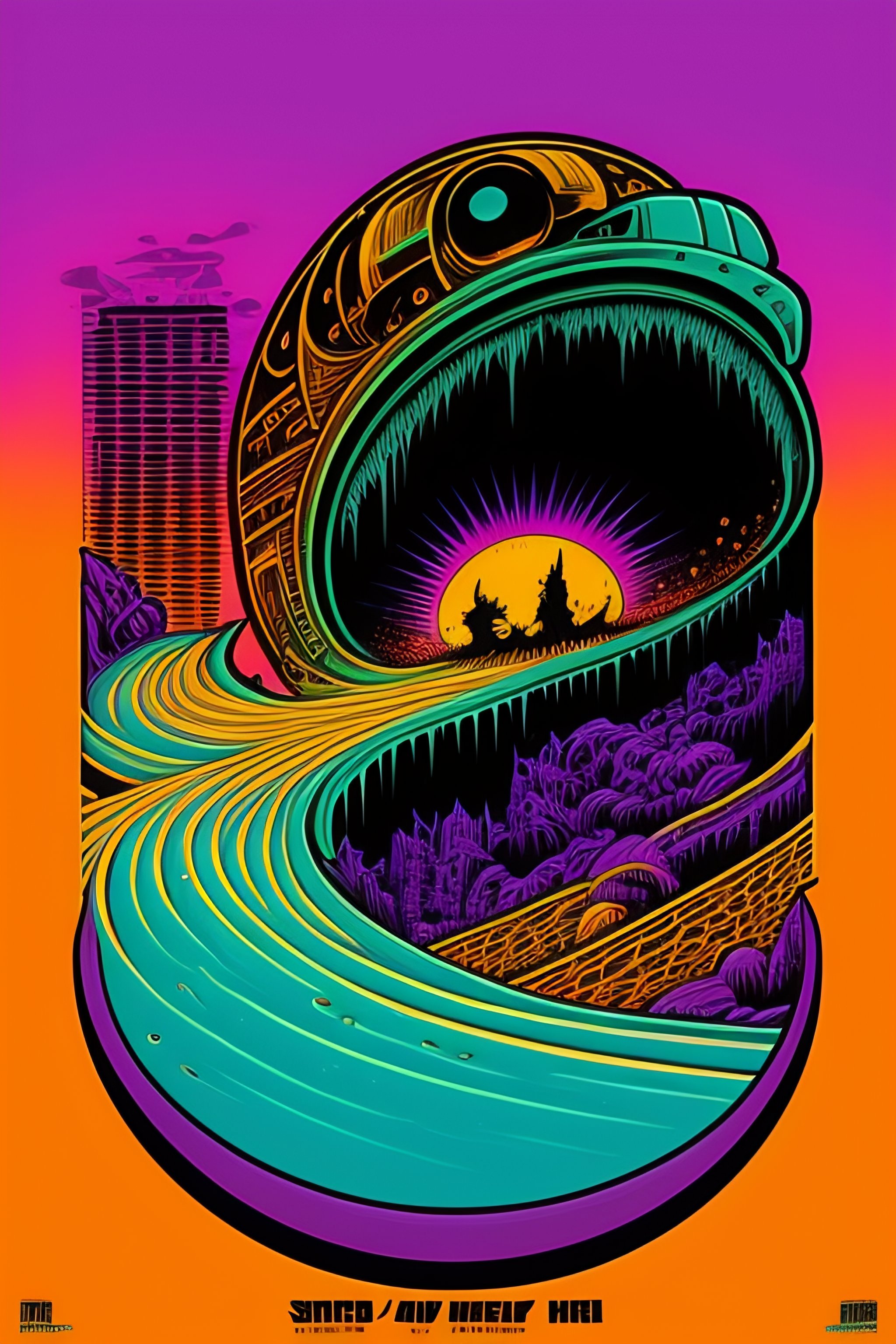 Lexica - Monster Cross-Over, logo design by Philippe Caza