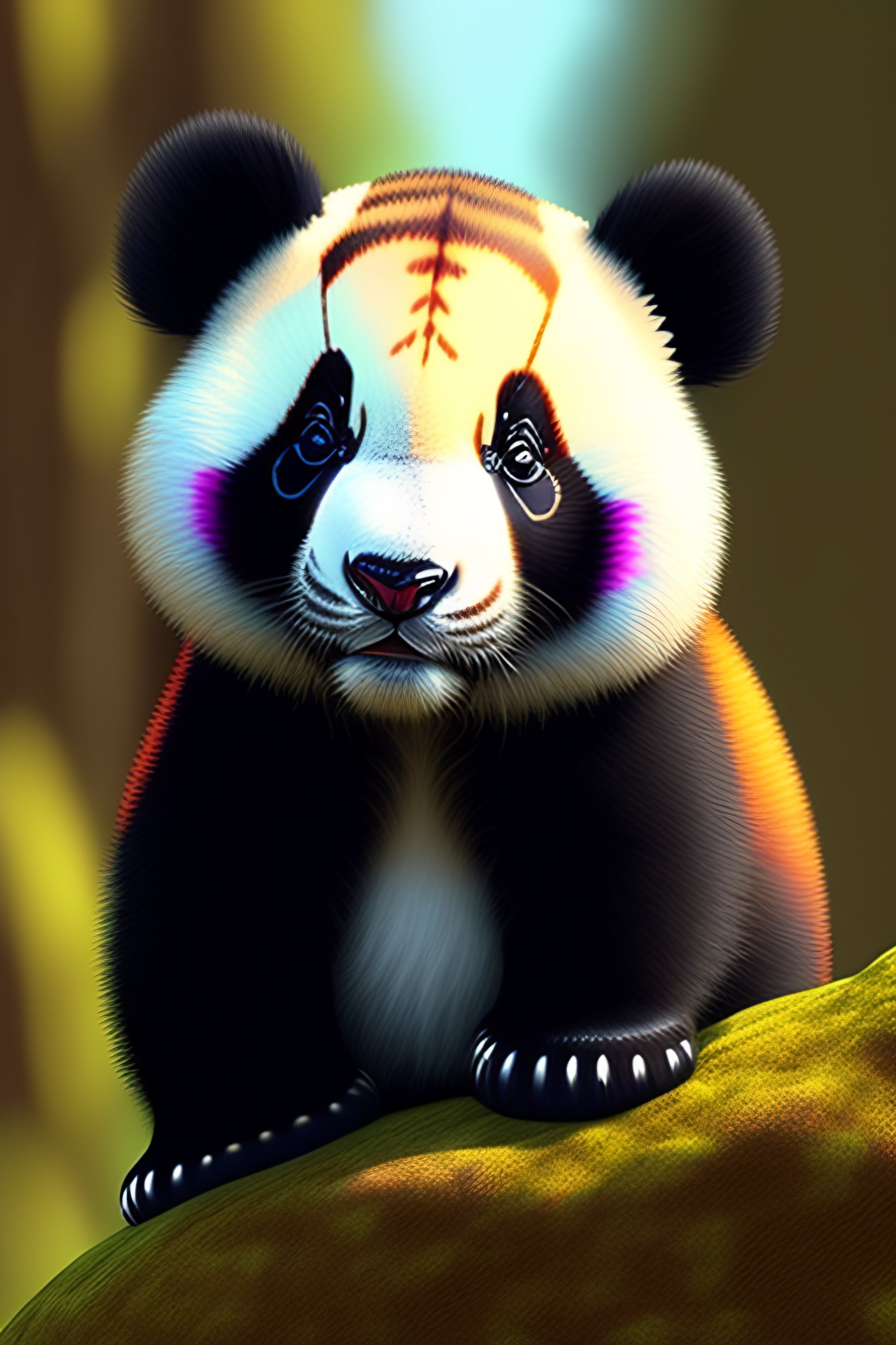 Lexica - Tiger panda mix cute
