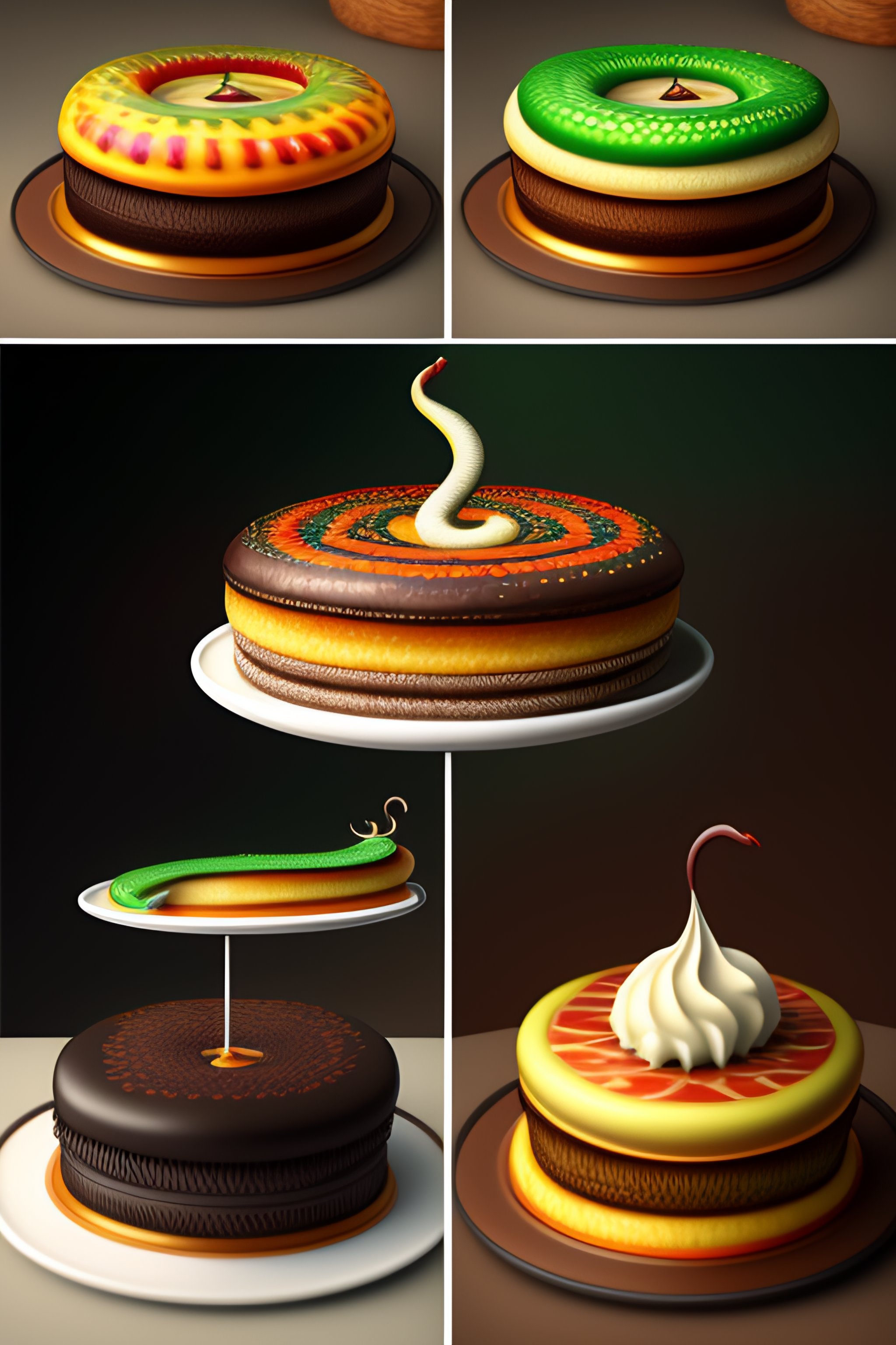 Lexica - Serpent eating cakes painted by hieronymus bosch, detailed ...