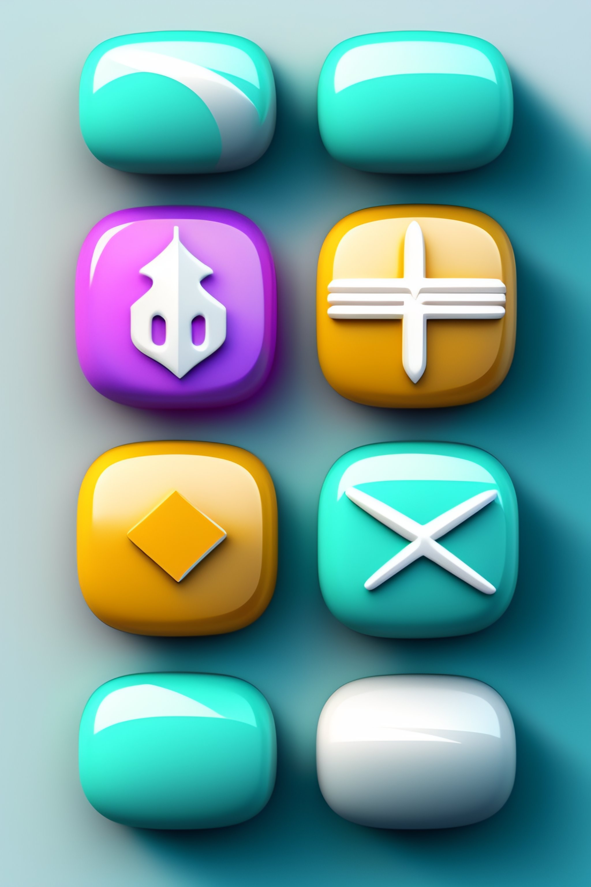 Lexica - 3d icons, nail design, behance, dribbble, high detail, white ...
