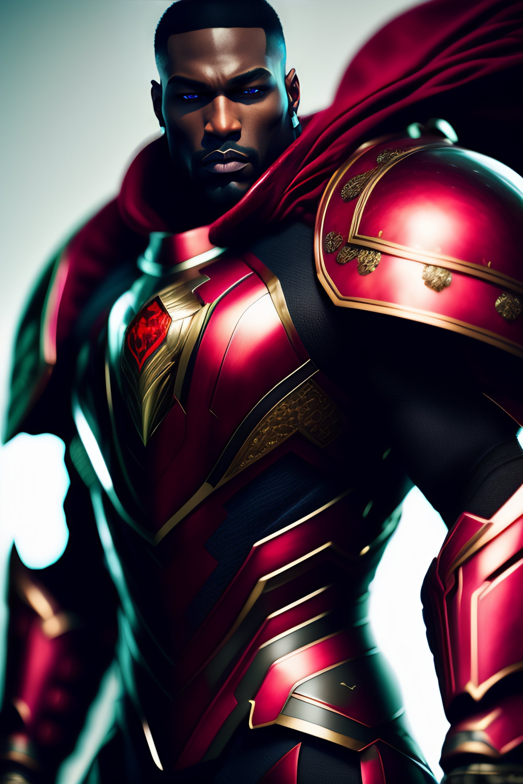 Lexica - The conqueror super villain, cyborg, robotic armor crimson ...