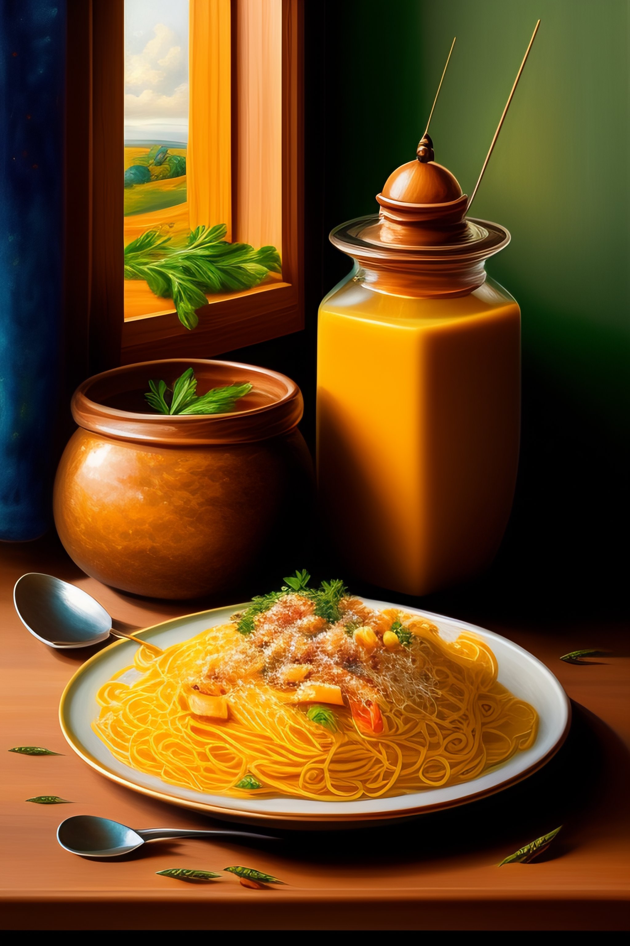 Lexica - Home portrait of family of insects crickets eating pasta ...