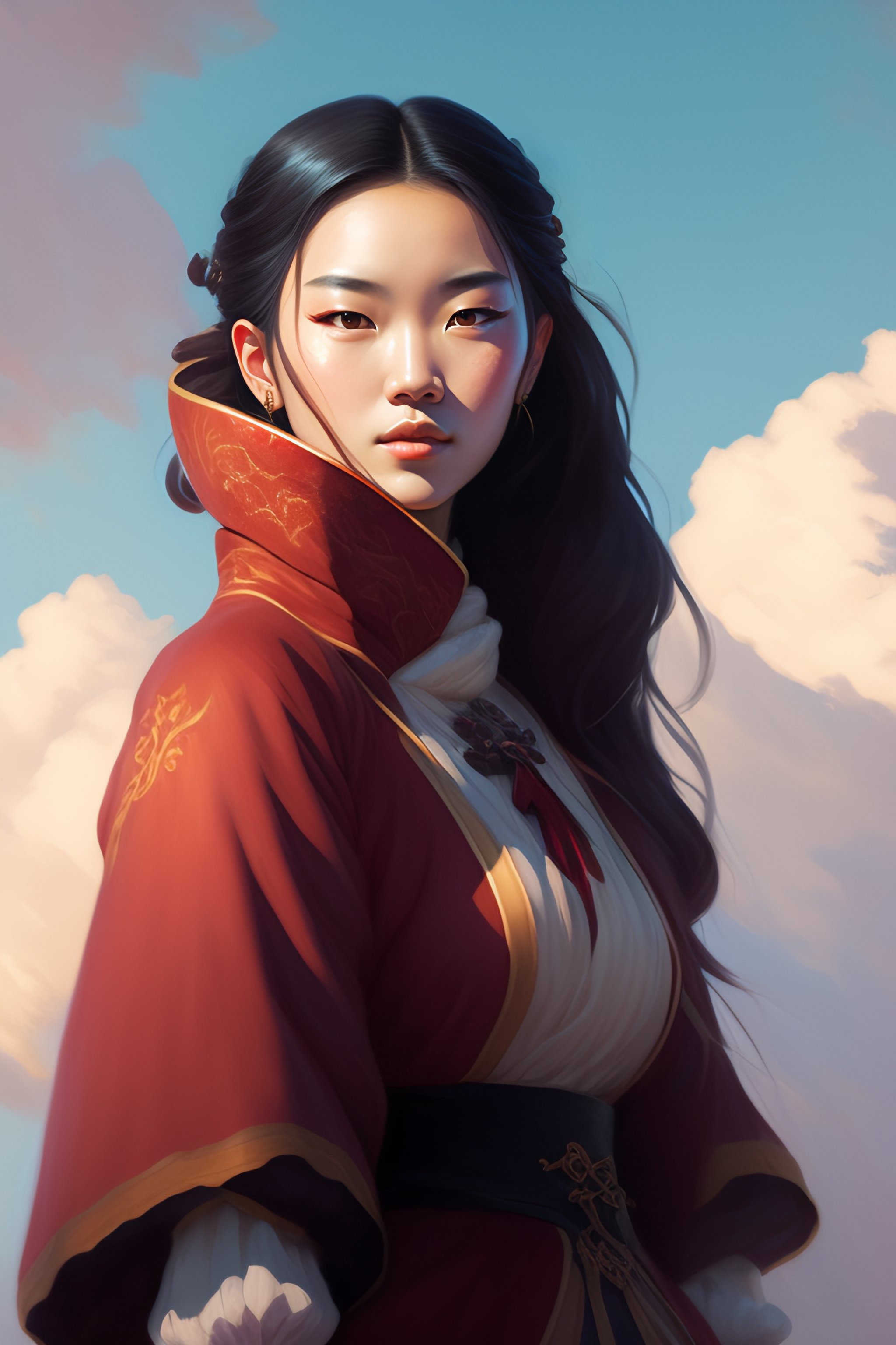 Lexica - Portrait of Nezuko from Demon Slayer Anime, countryside, calm ...