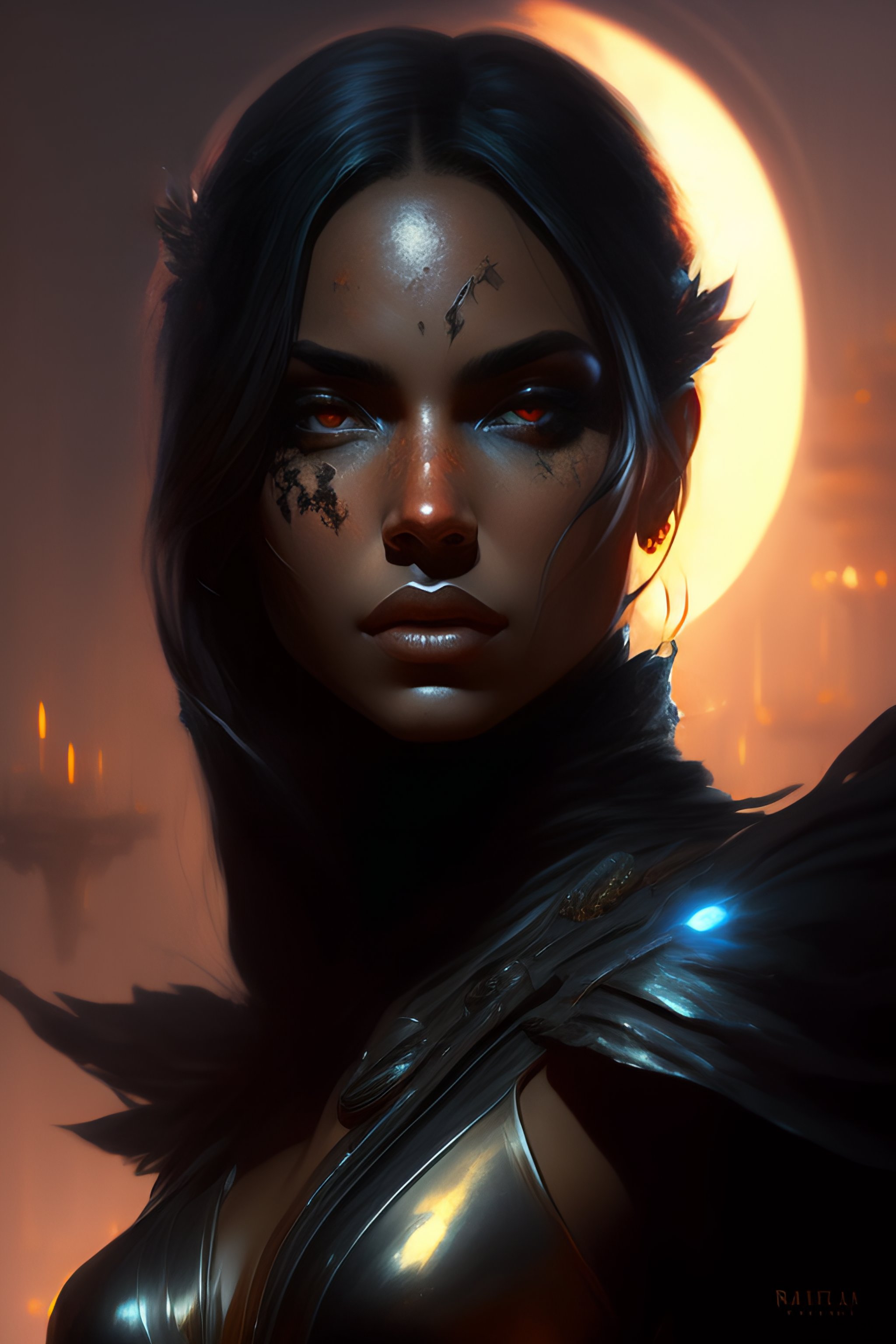 Lexica - Dark evil eyed extraterrestrial :15] as painted by greg ...