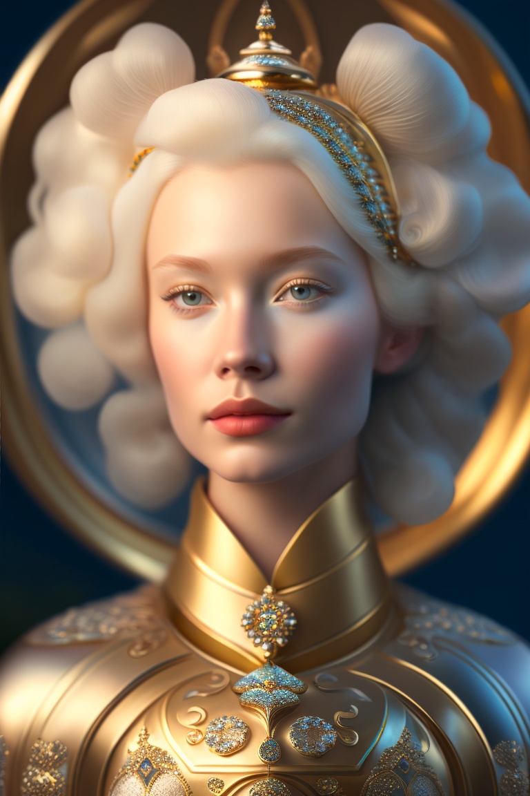 Lexica - SJames Christensen, style, portrait of a snow goddess ...