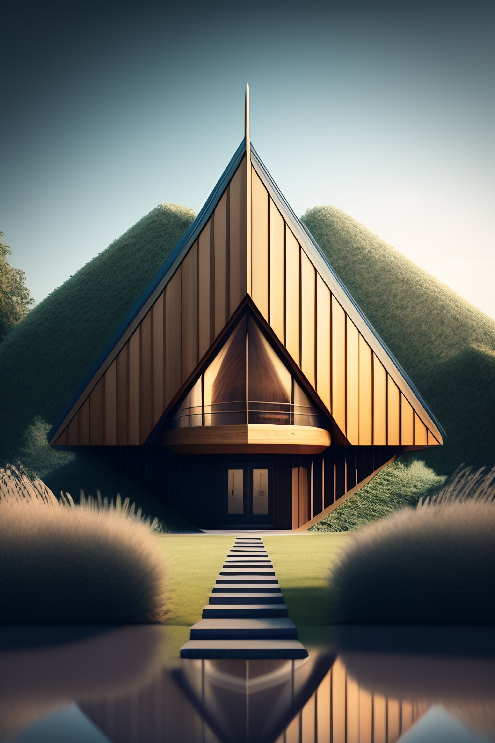 Lexica - House-shape house , triangular roof