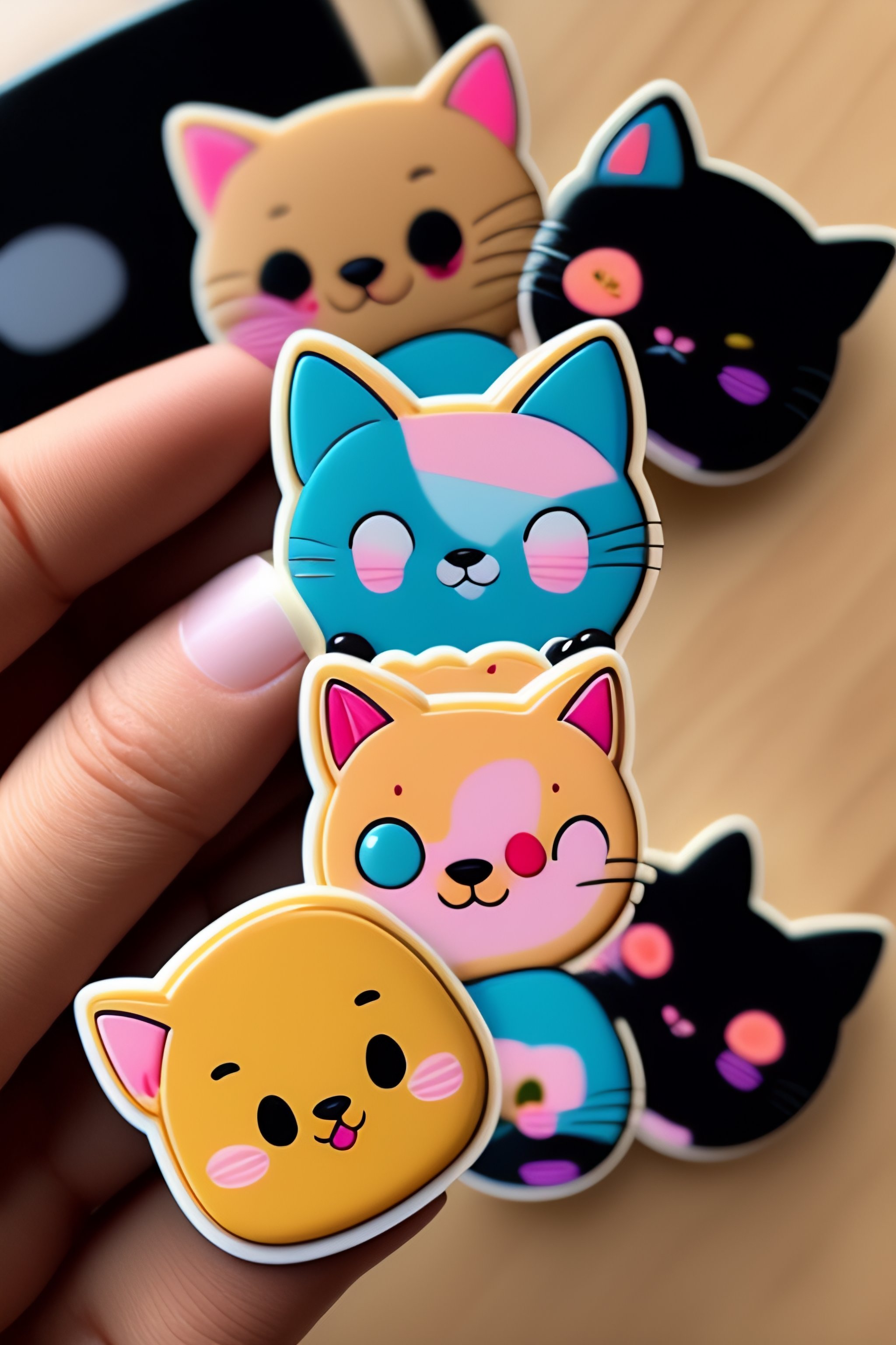 Lexica - 2D cute stickers from your favorite cartoon characters even ...