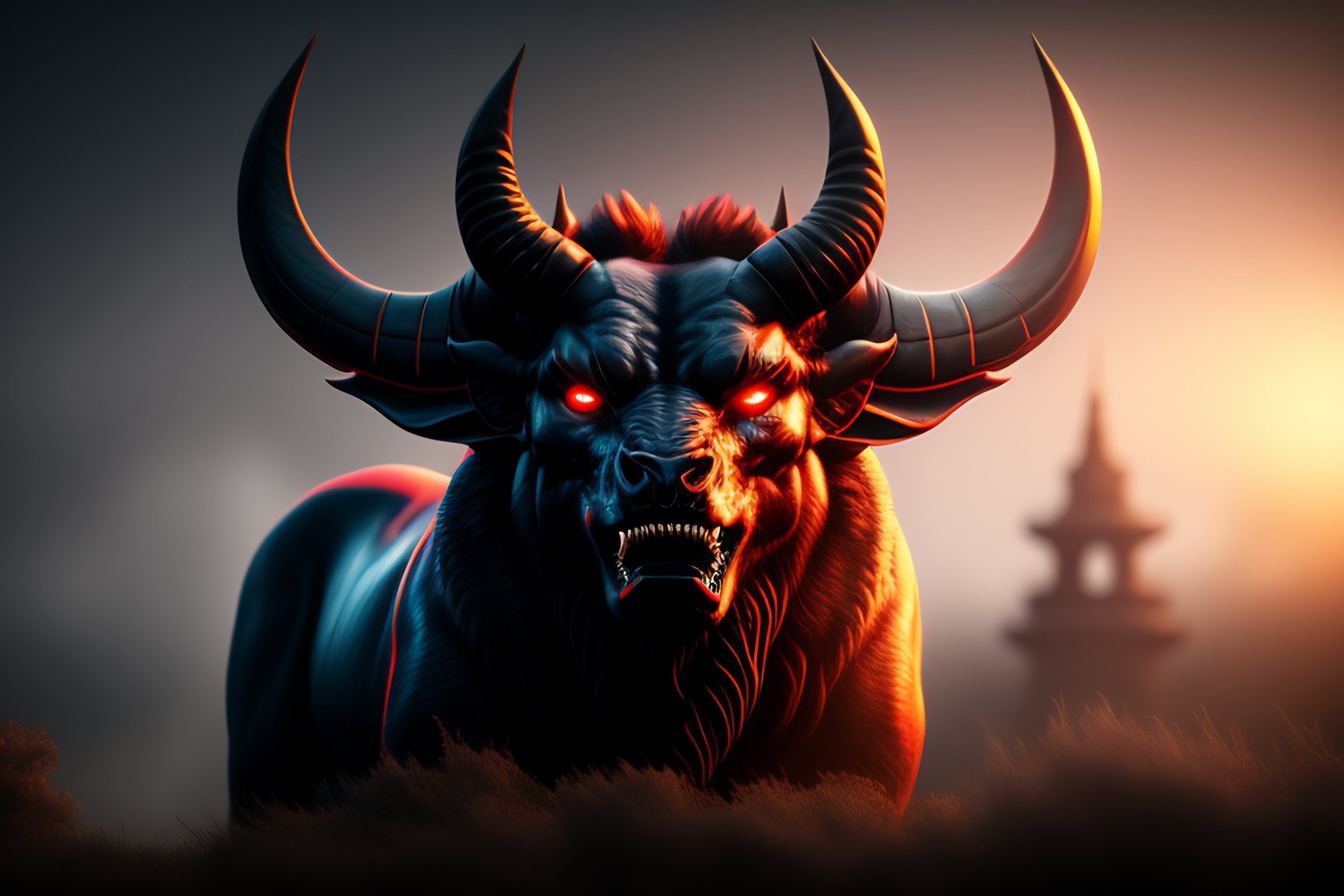 Lexica - Demon satan realistic 8k